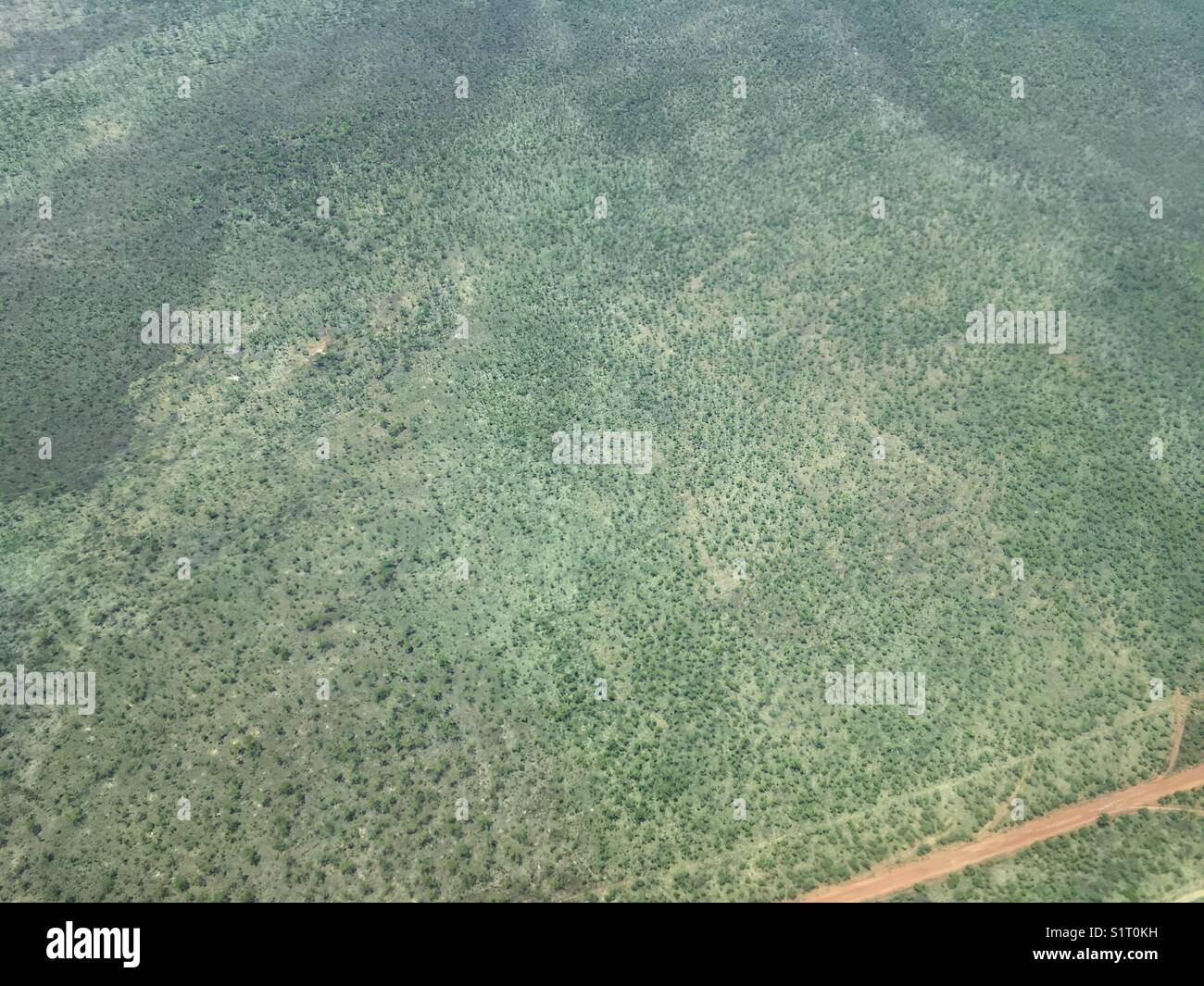 Bush land seen from a plane, Northern Territory, Australia Stock Photo ...