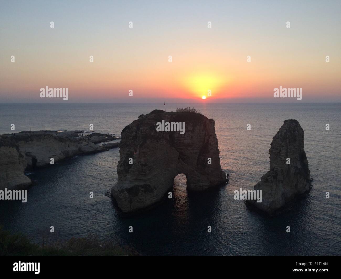 Sunset in Beirut, Lebanon Stock Photo - Alamy