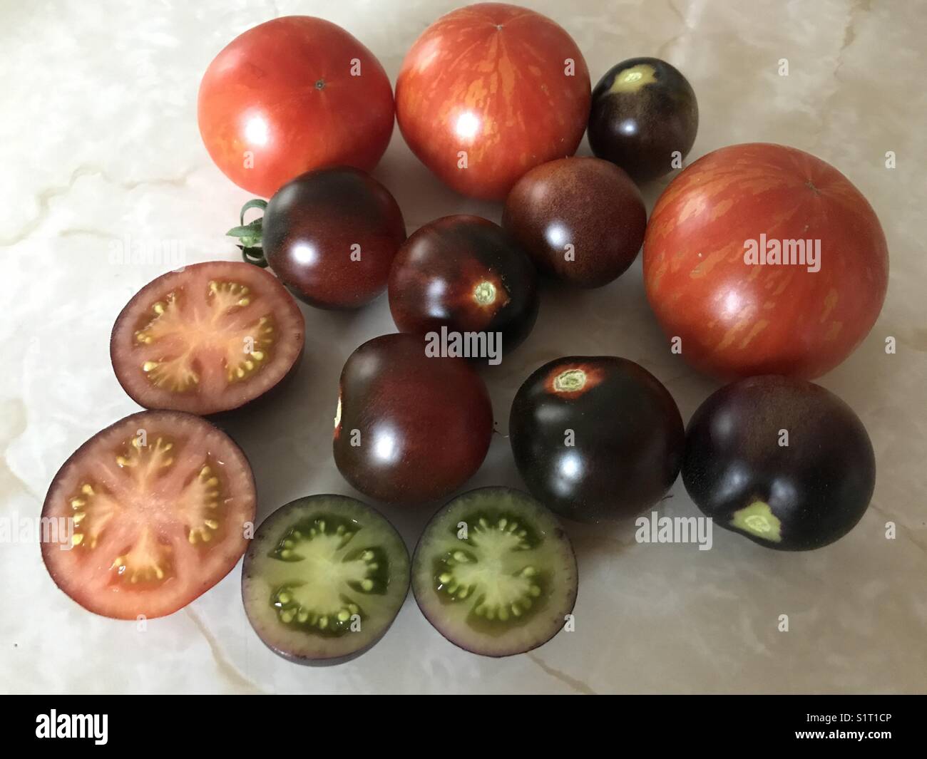 Selection of Tomatoes Stock Photo - Alamy