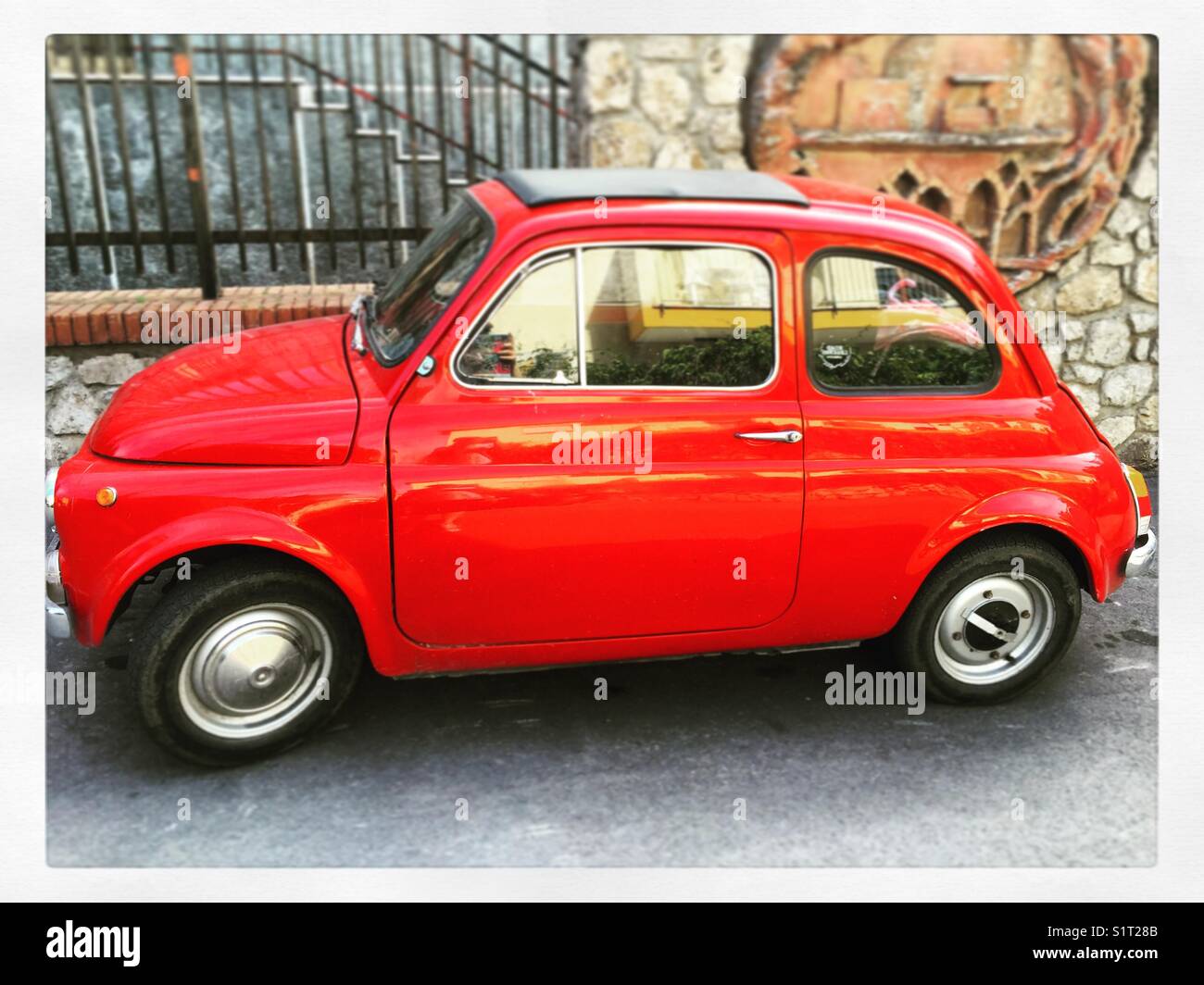 Cute little Italian car Stock Photo - Alamy