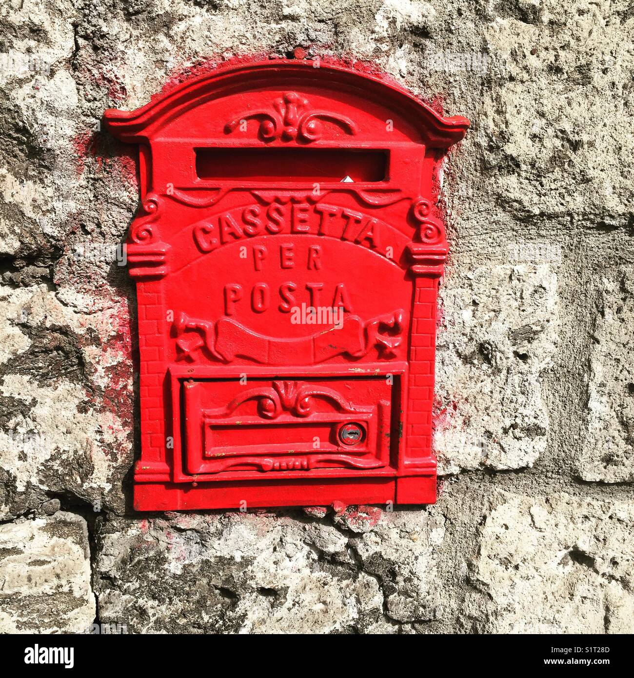 Authentic Italian post box Stock Photo - Alamy