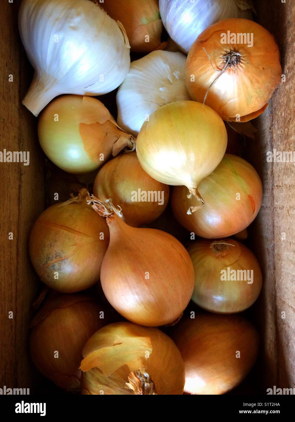 Box of onions hi-res stock photography and images - Alamy
