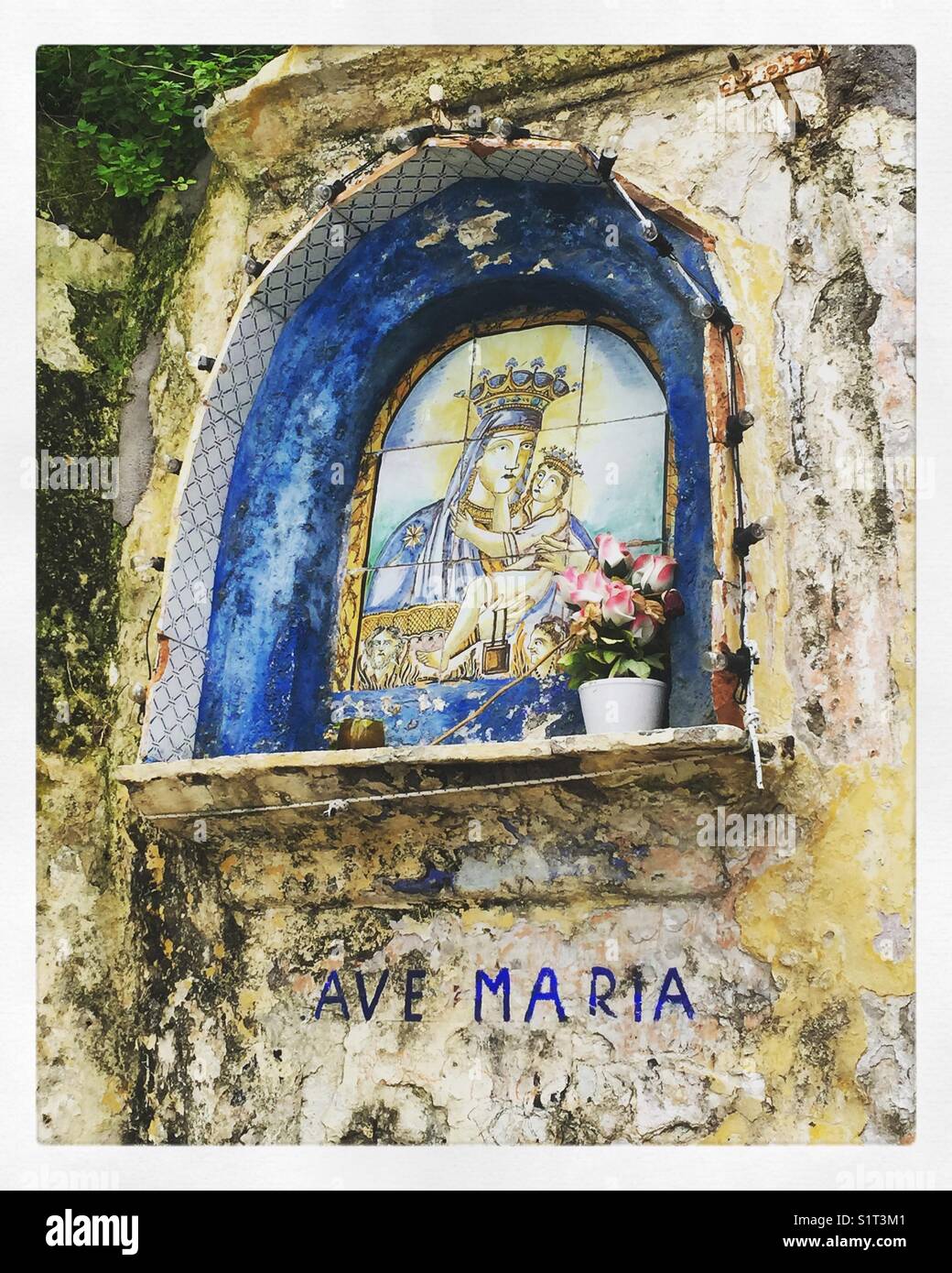 Ave maria shrine, Italy Stock Photo - Alamy