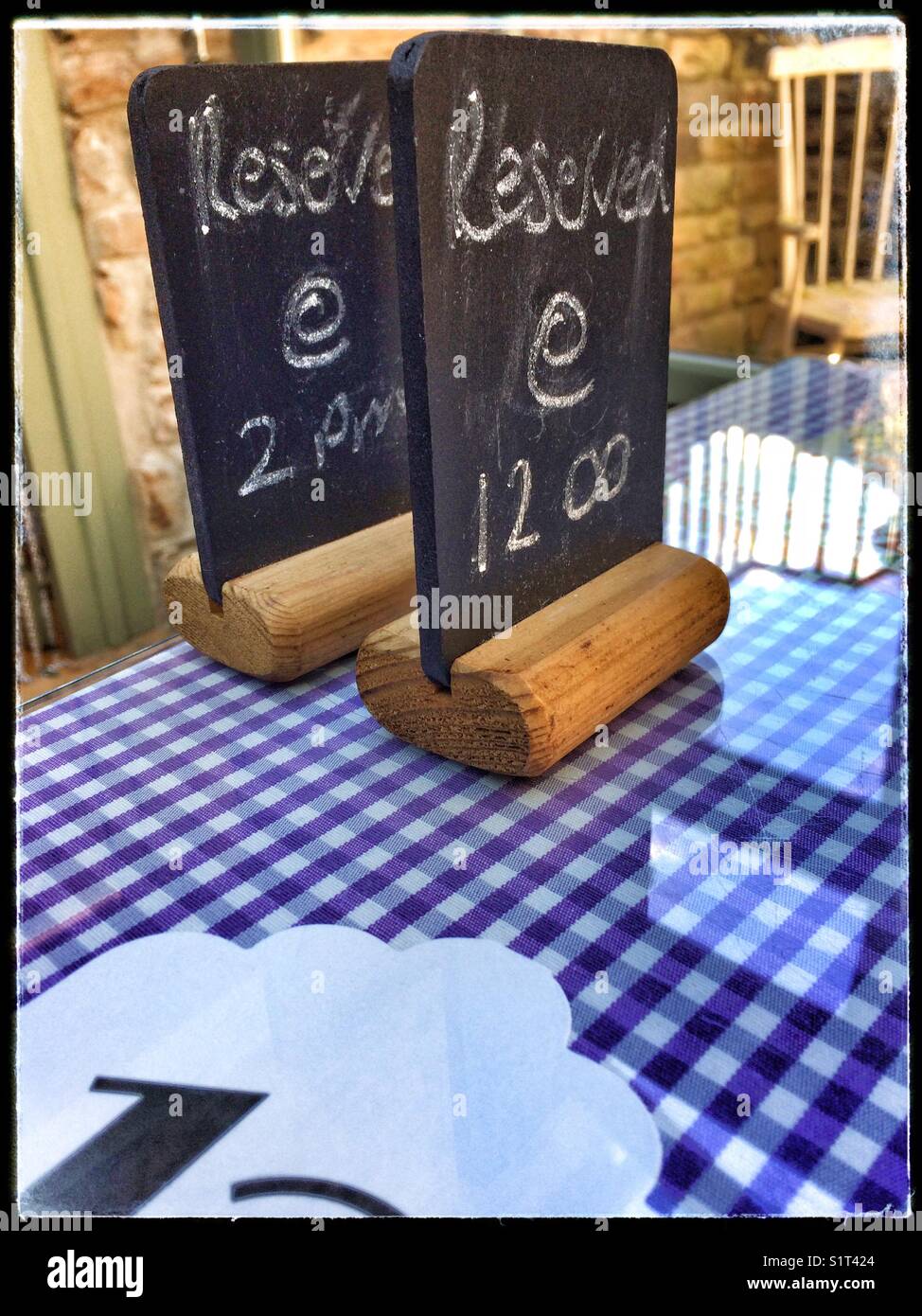 Two reserved signs hi-res stock photography and images - Alamy