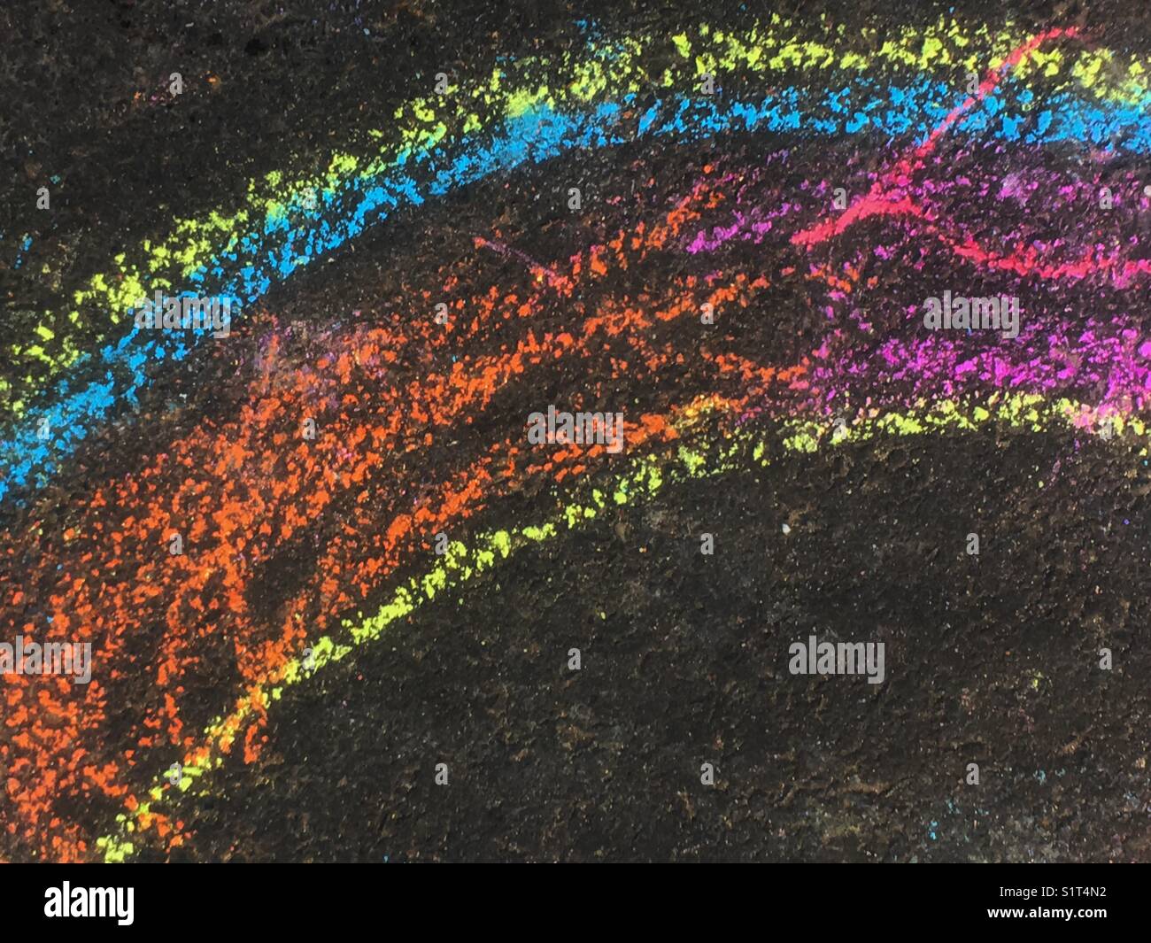 Rainbow street art Stock Photo - Alamy