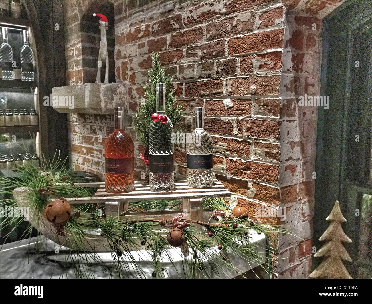 Festive decorations in a distillery Stock Photo - Alamy