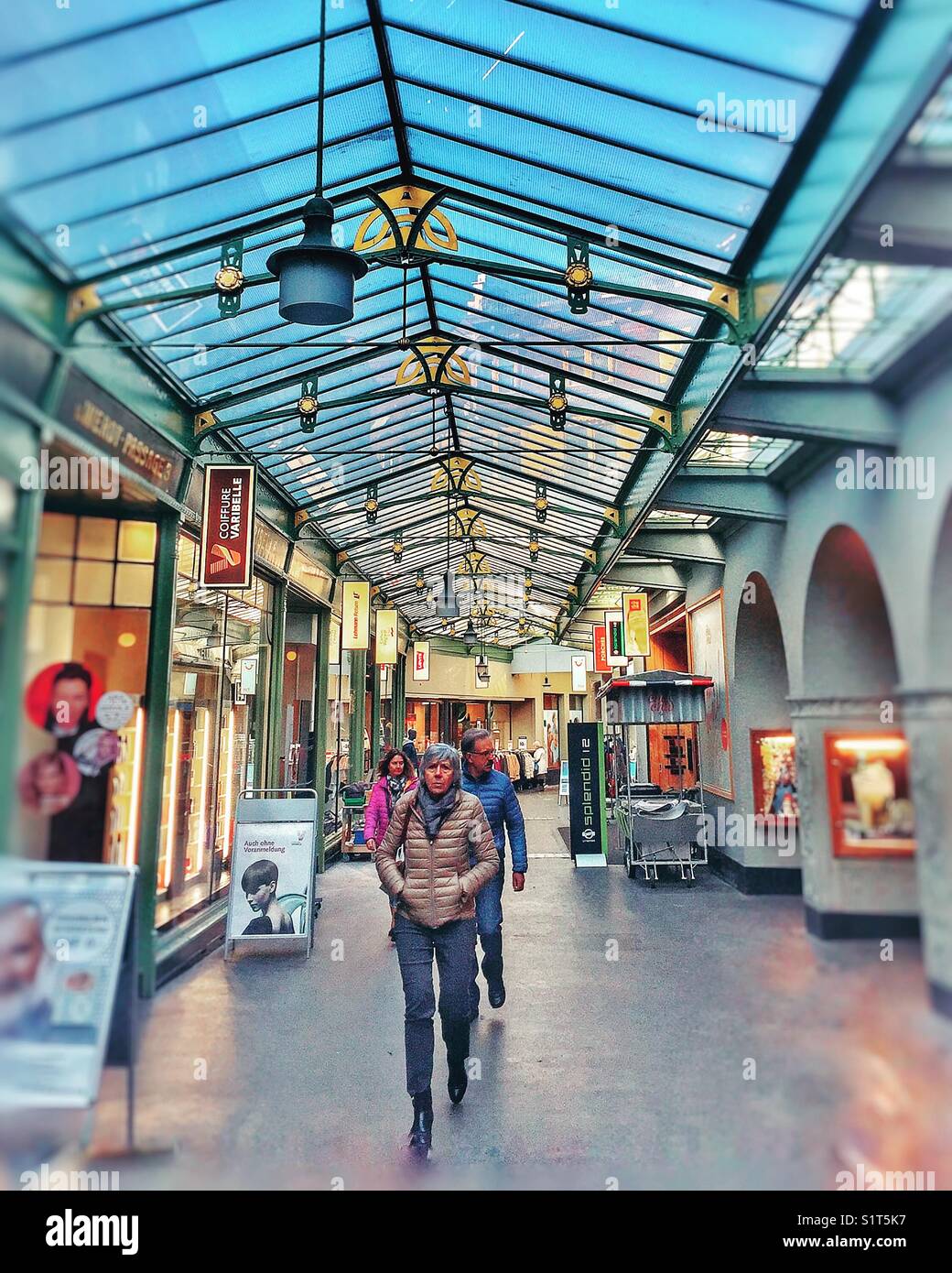 Victorian shopping arcade in Bern, Switzerland Stock Photo - Alamy