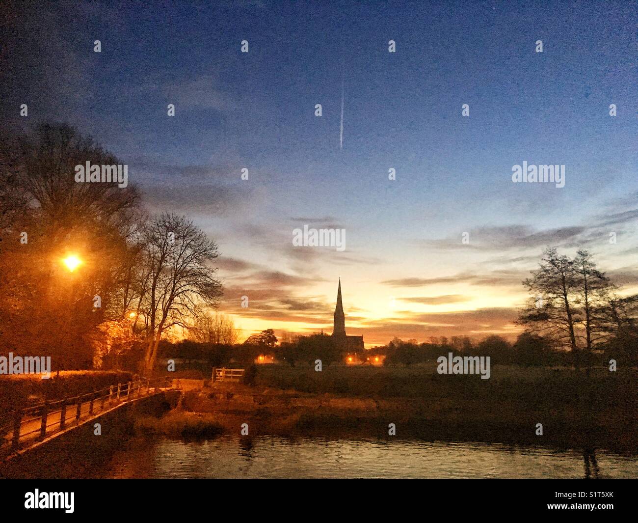 Harnham water meadows salisbury hi-res stock photography and images - Alamy
