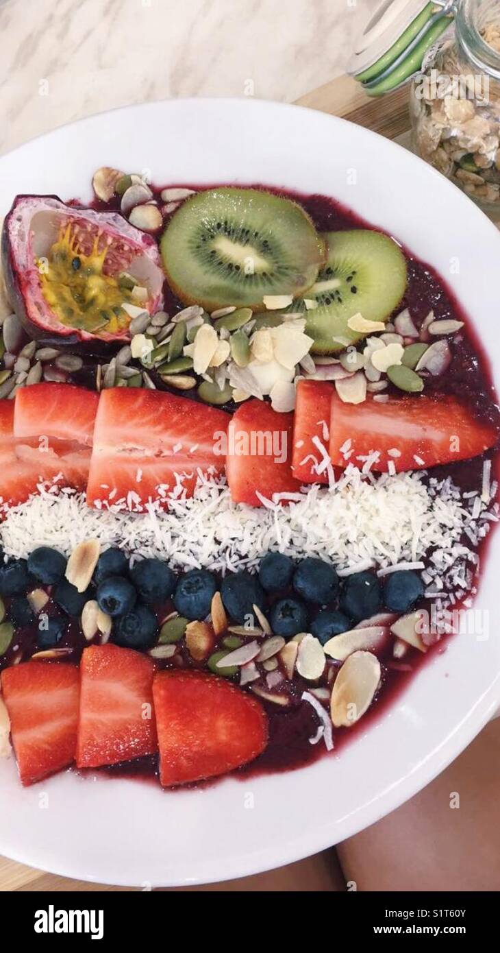 beautiful açai bowl Stock Photo - Alamy