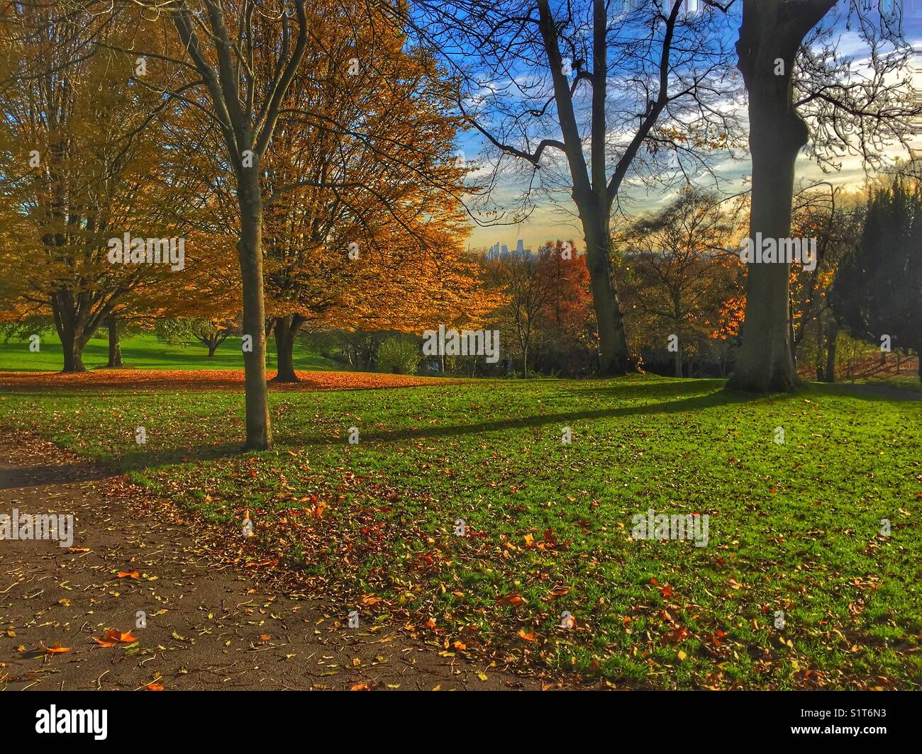 Waterlow Park in Highgate in London, England. Photo taken November 19 ...