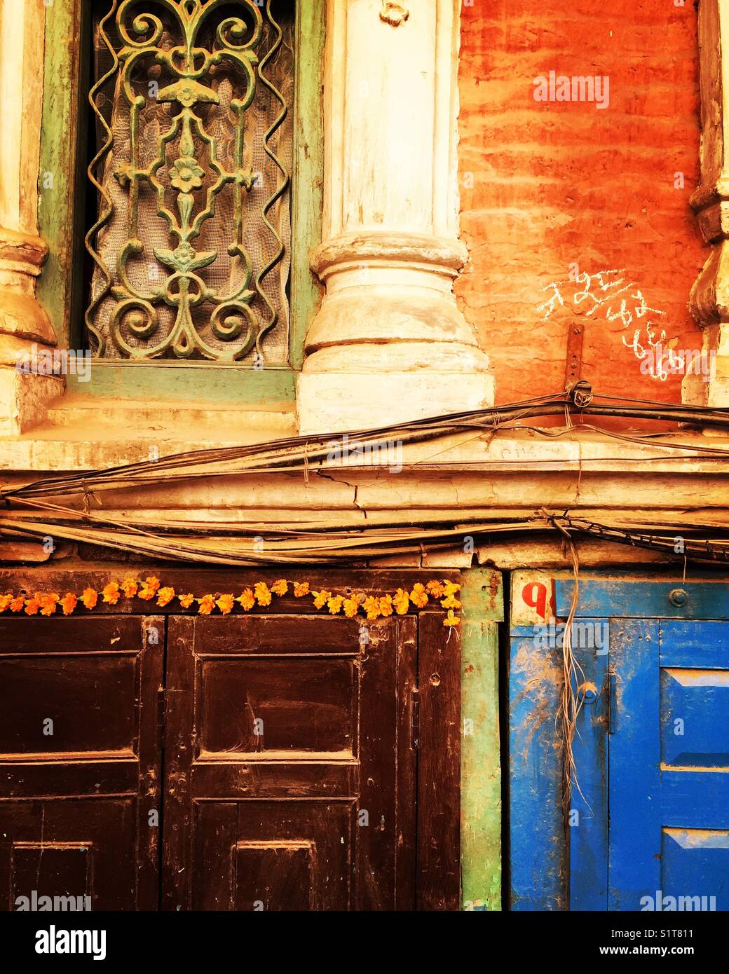 Doors of Kathmandu Stock Photo - Alamy