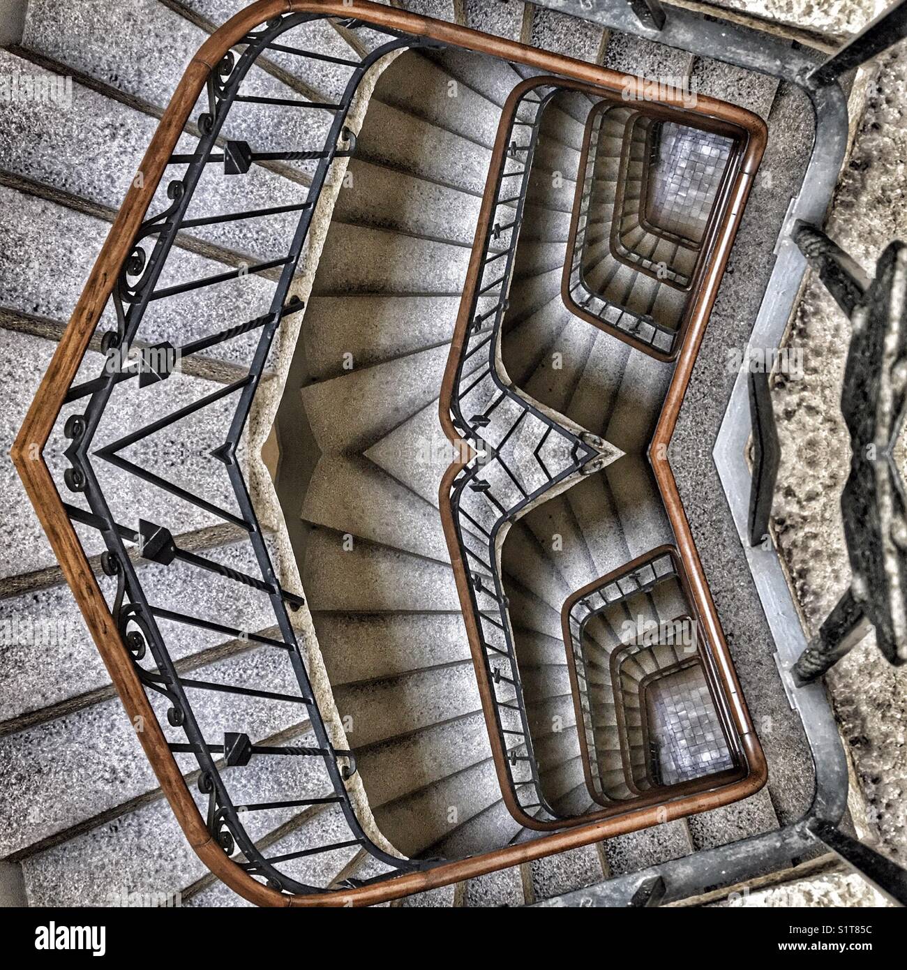 Twin staircase hi-res stock photography and images - Alamy