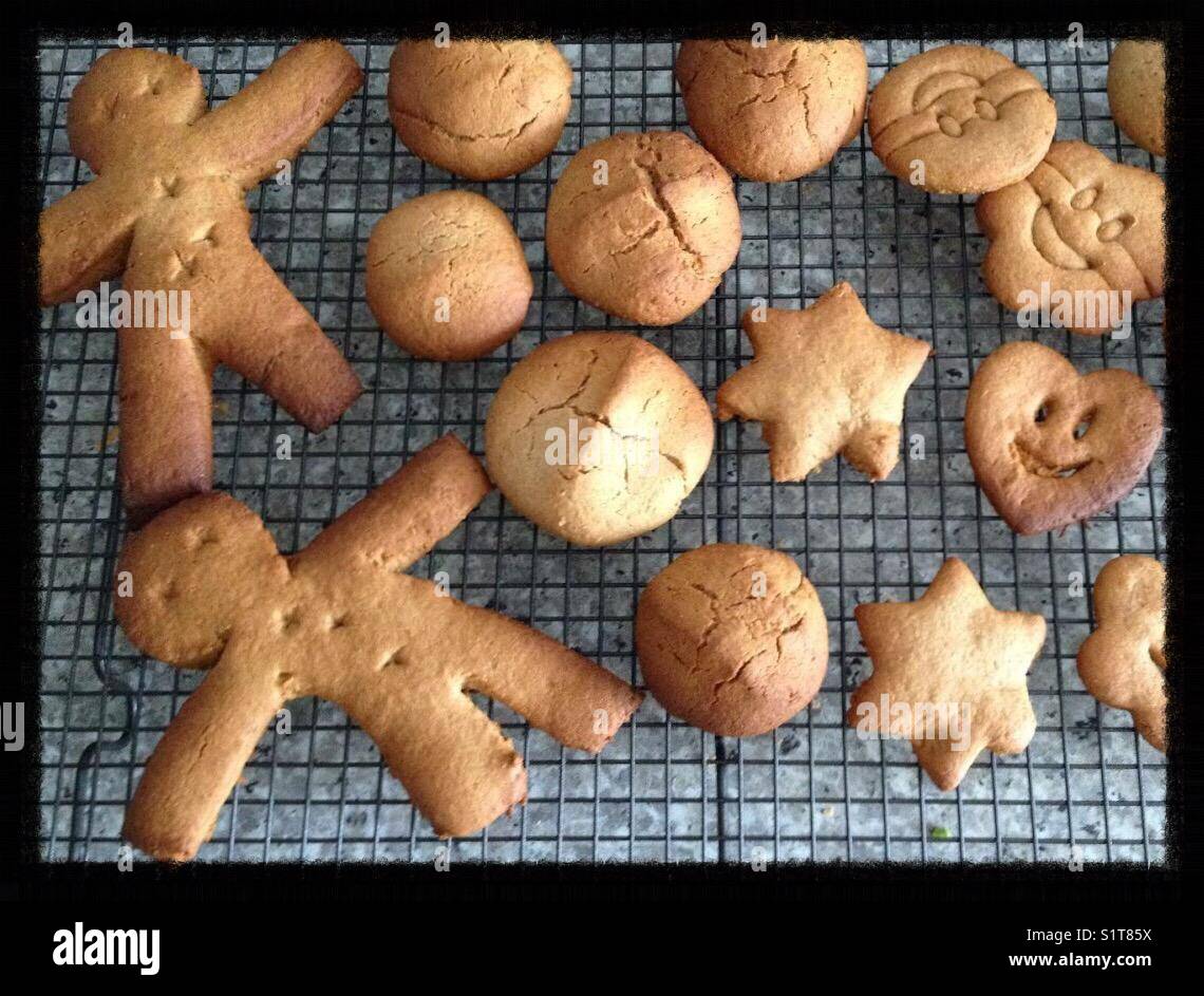 Gingerbread baking fun Stock Photo - Alamy