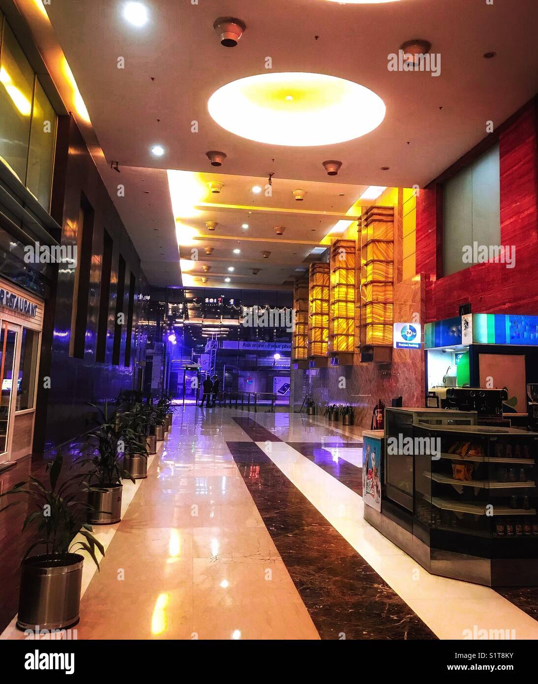 Beautifully lit corridor, nice ambience Stock Photo - Alamy