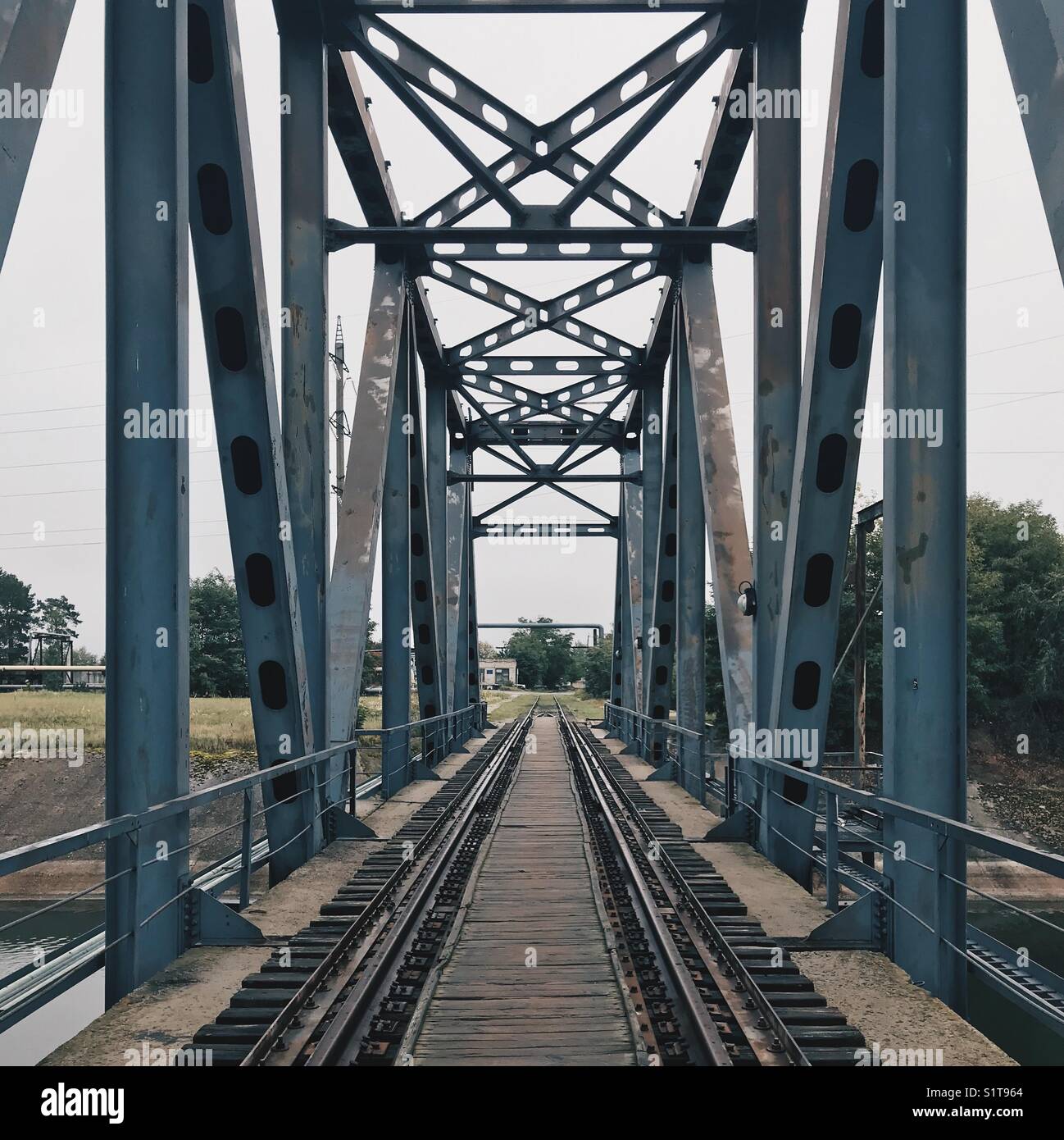 Bridge over Chernobyl’s nuclear plant cooling pond Stock Photo - Alamy