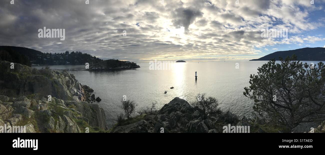 Whytecliff park walking, enjoying the sunset Stock Photo - Alamy