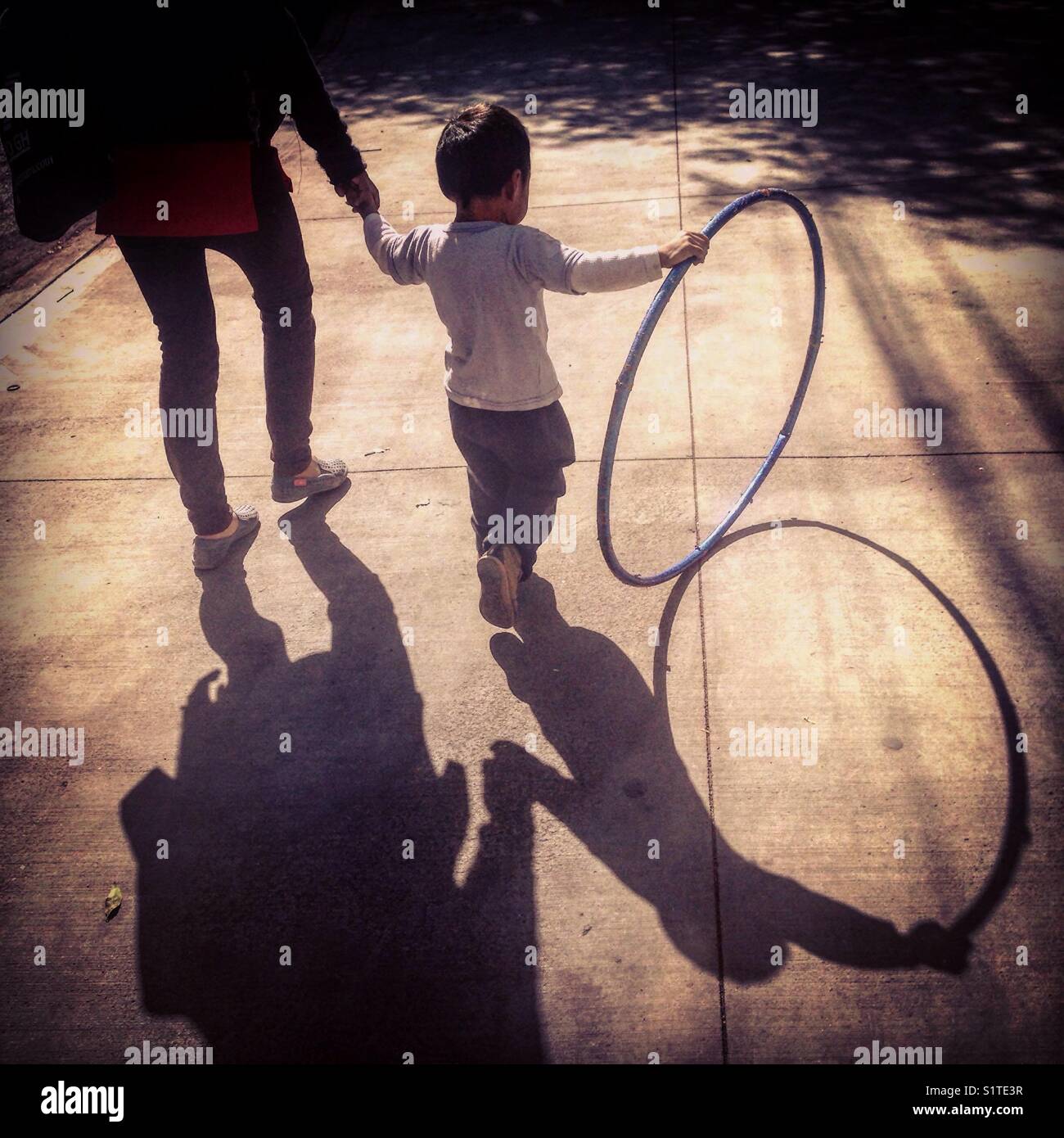 Boy with hoop hi-res stock photography and images - Alamy