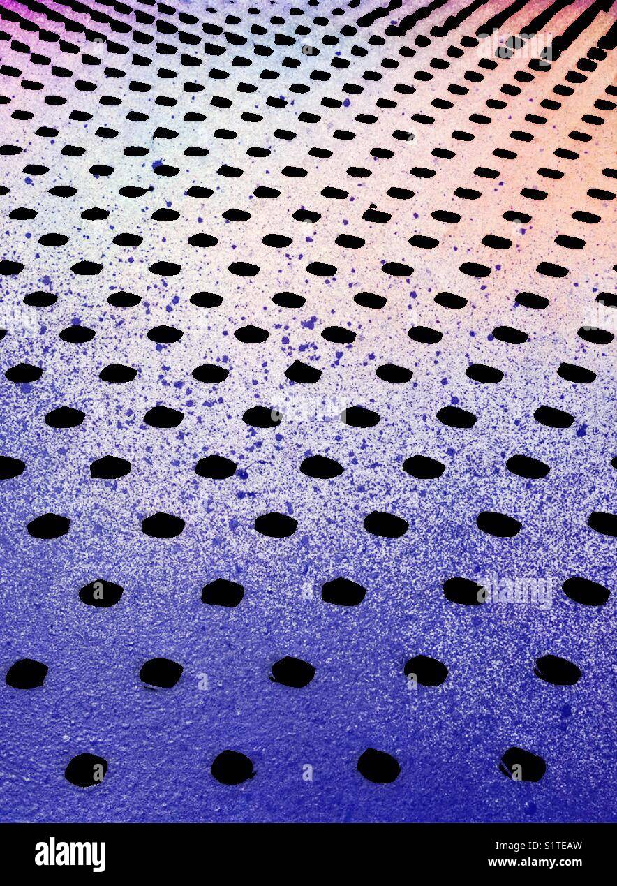 Perforated perforations data holes acoustics Stock Photo - Alamy