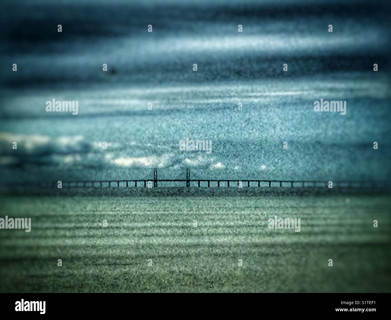 Oresund bridge between Malmö Sweden and Copenhagen Denmark Stock Photo ...