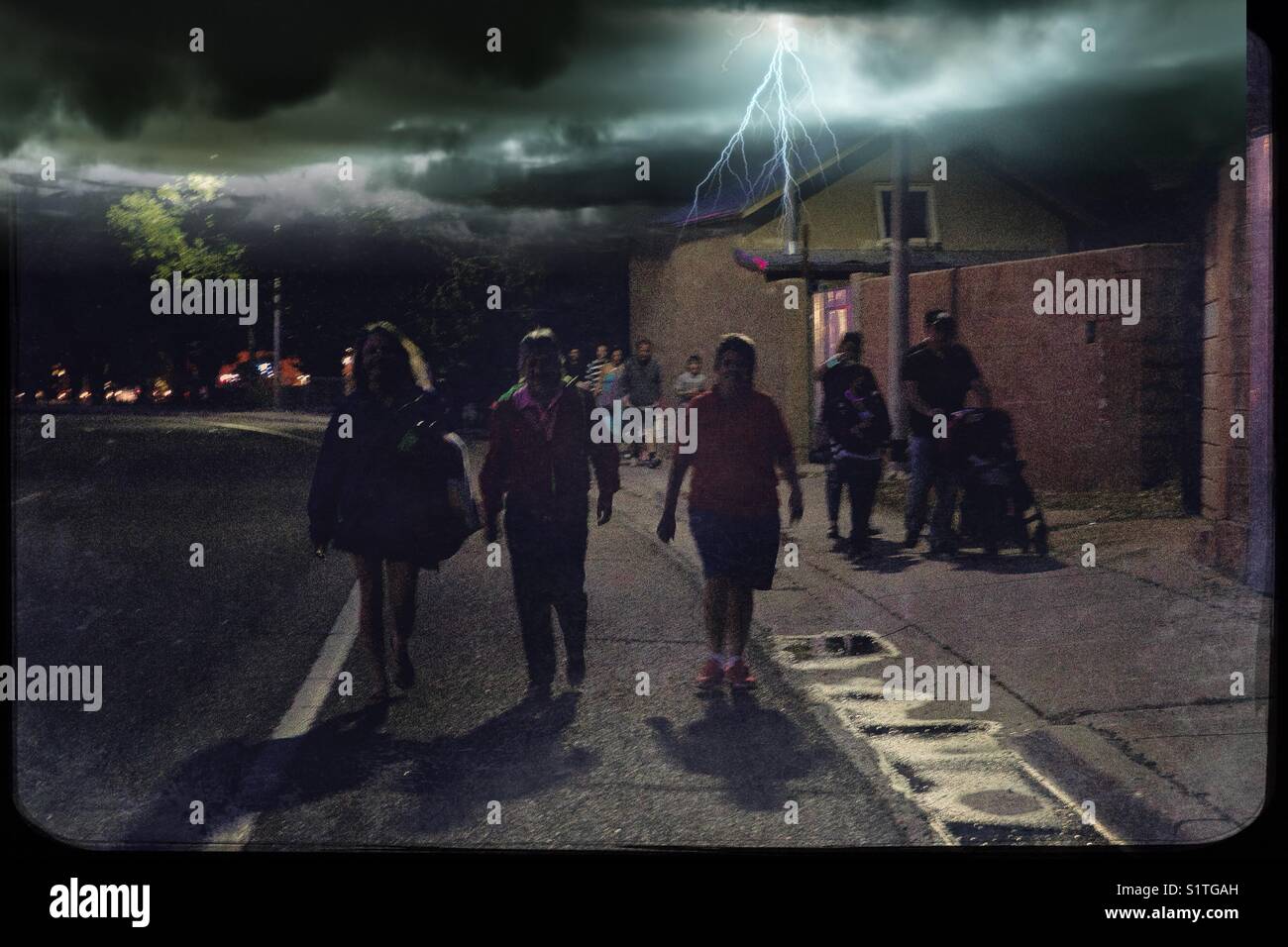 Santa fe by night hi-res stock photography and images - Alamy