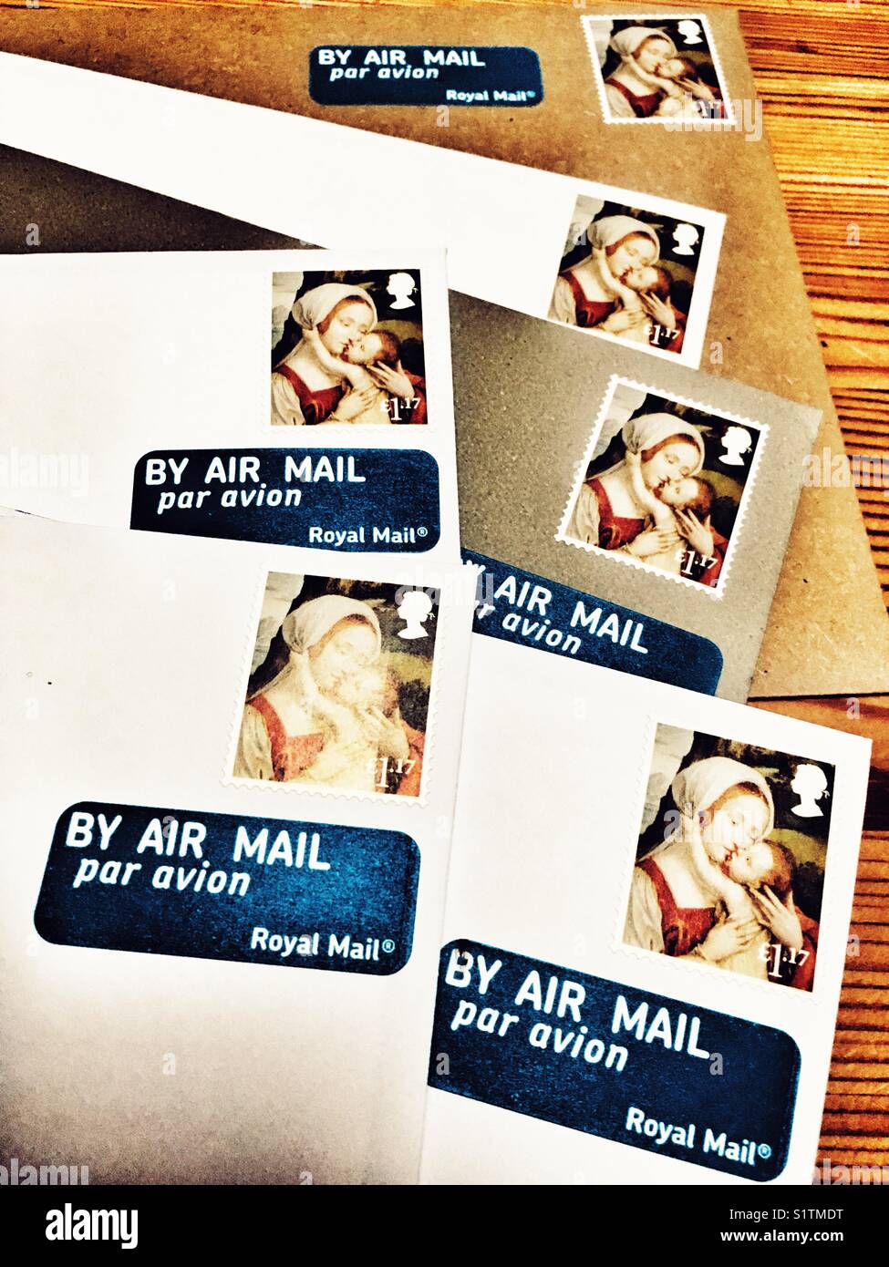 Air mail stickers hi-res stock photography and images - Alamy