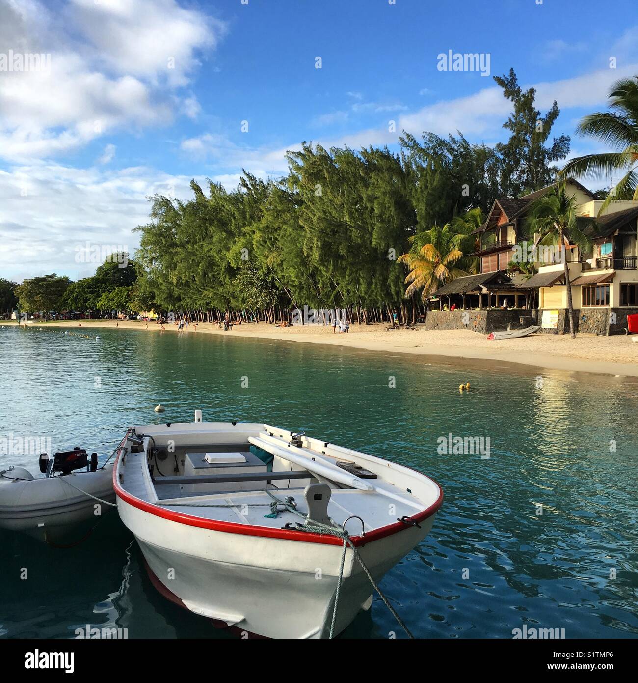 Mauritius Beach Boat High Resolution Stock Photography and Images - Alamy