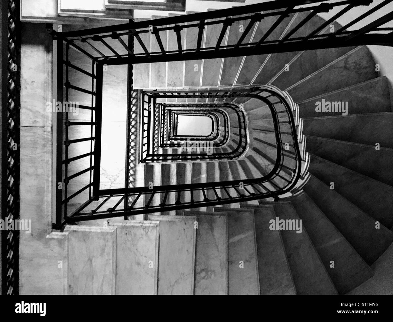 Geometry of stairs Black and White Stock Photos & Images - Alamy