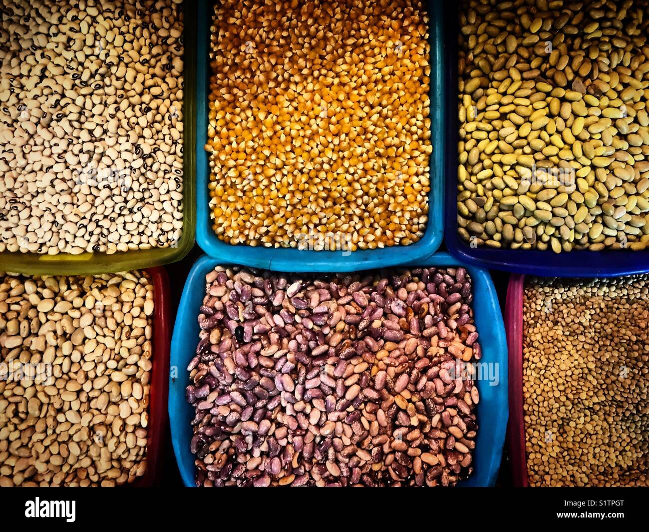 Seeds for sale in Benito Juarez in Oaxaca, Mexico Stock Photo - Alamy