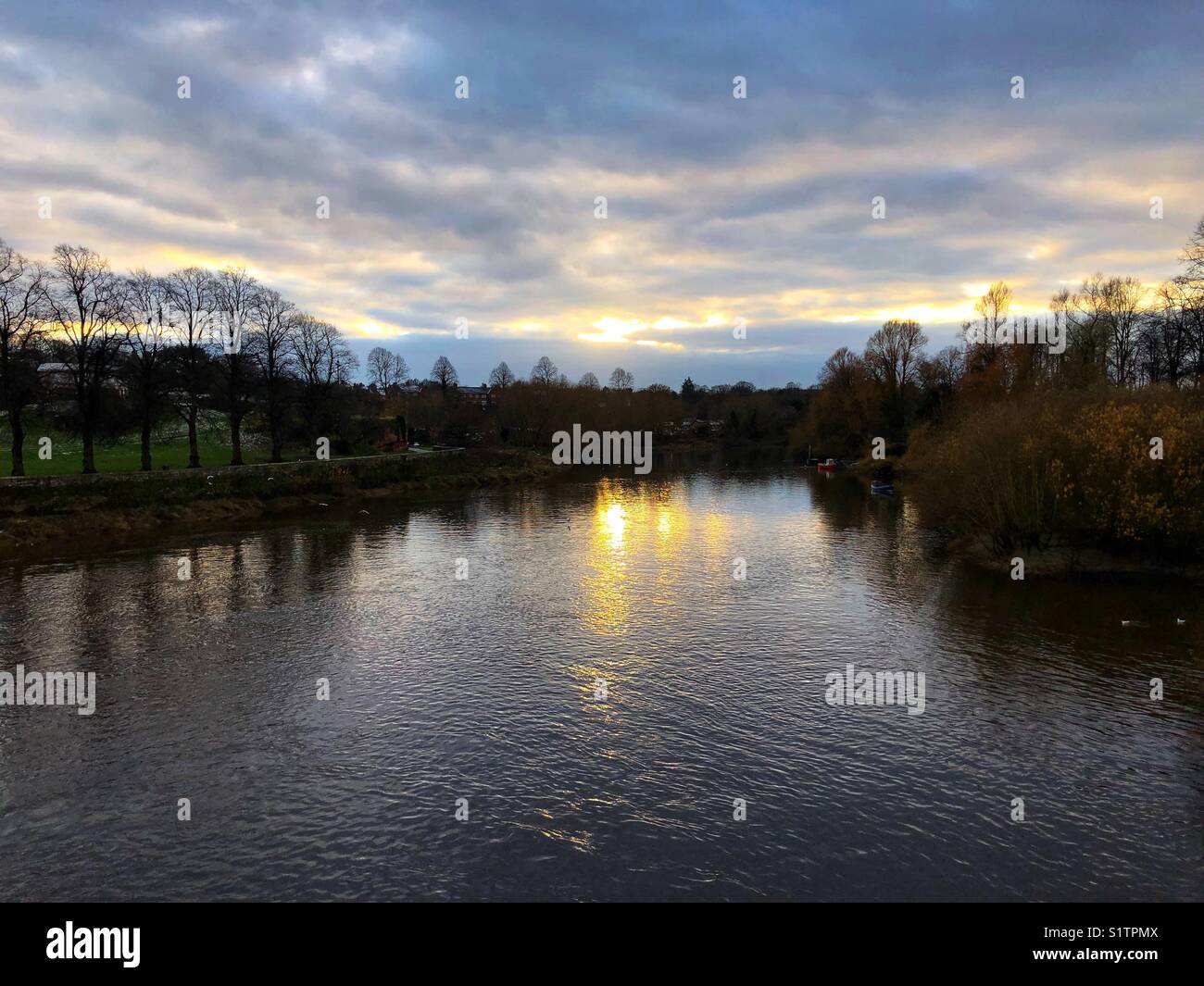 River Dee at sunset Stock Photo - Alamy