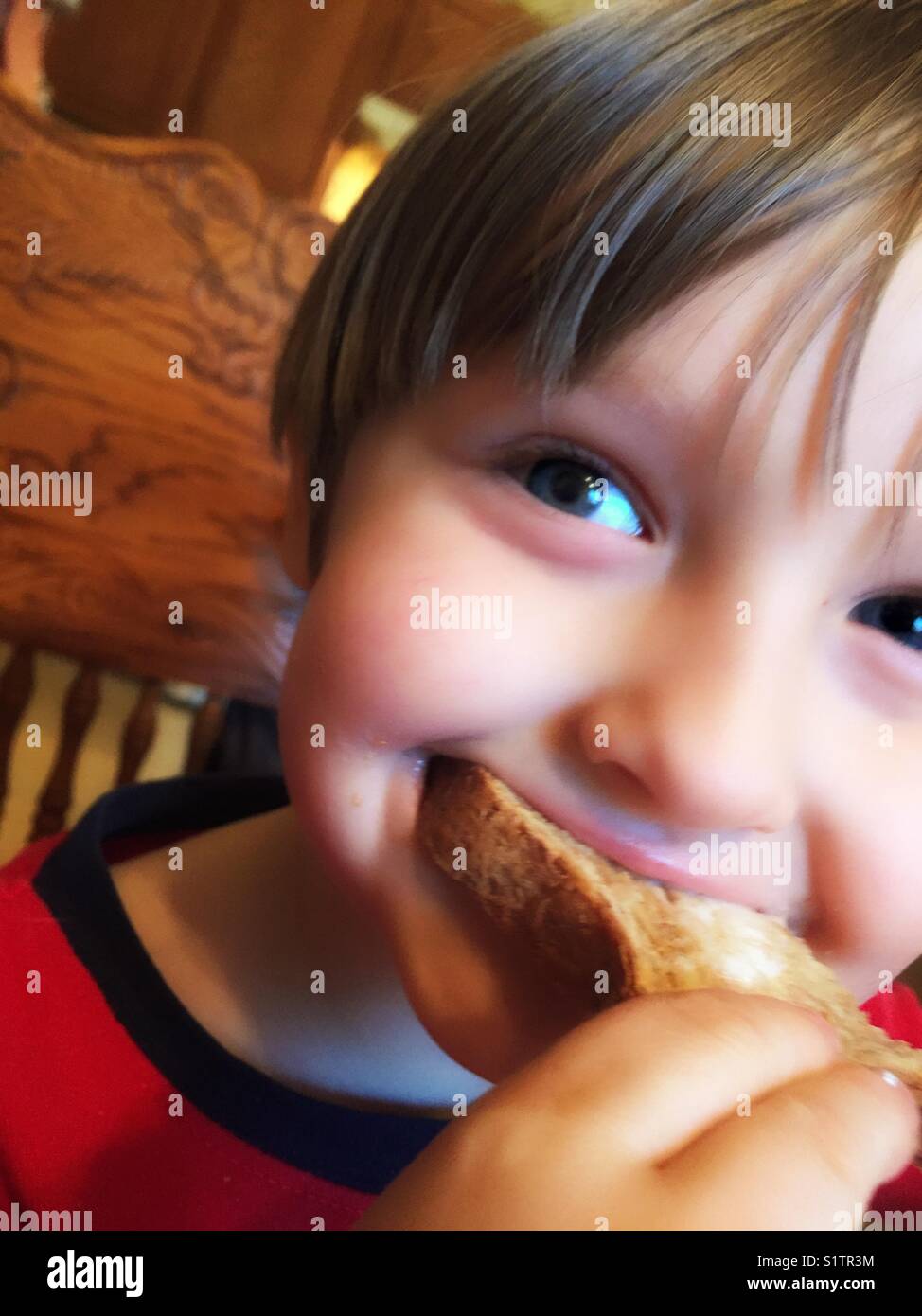 Eating toast hi-res stock photography and images - Alamy