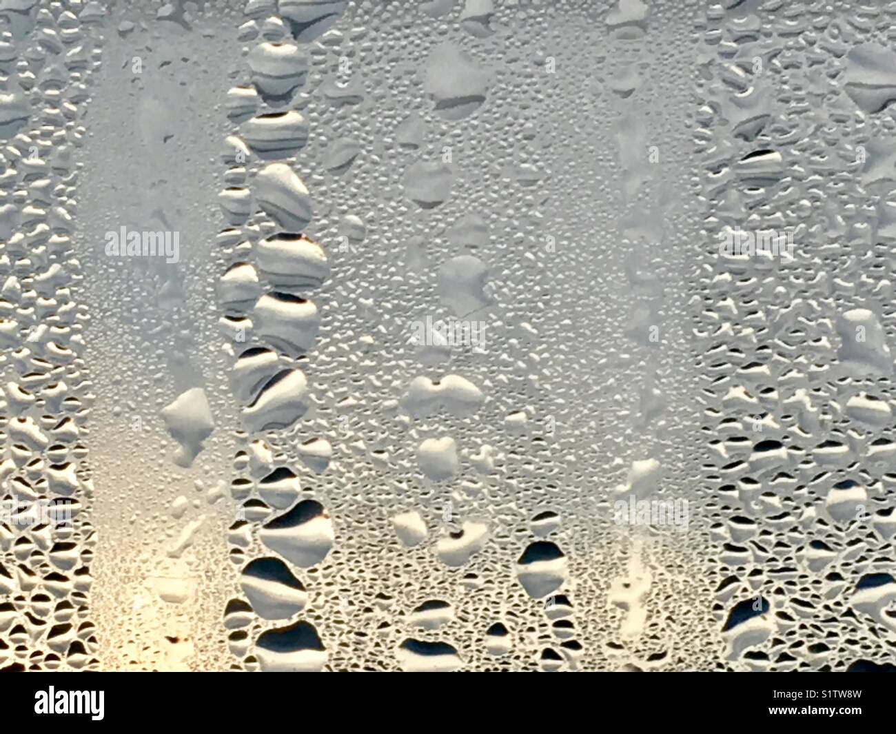 Droplets on window Stock Photo - Alamy