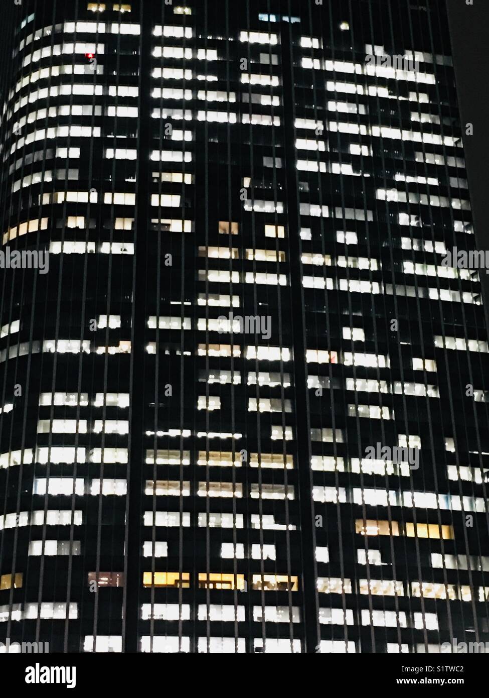 Office building windows night hi-res stock photography and images - Alamy