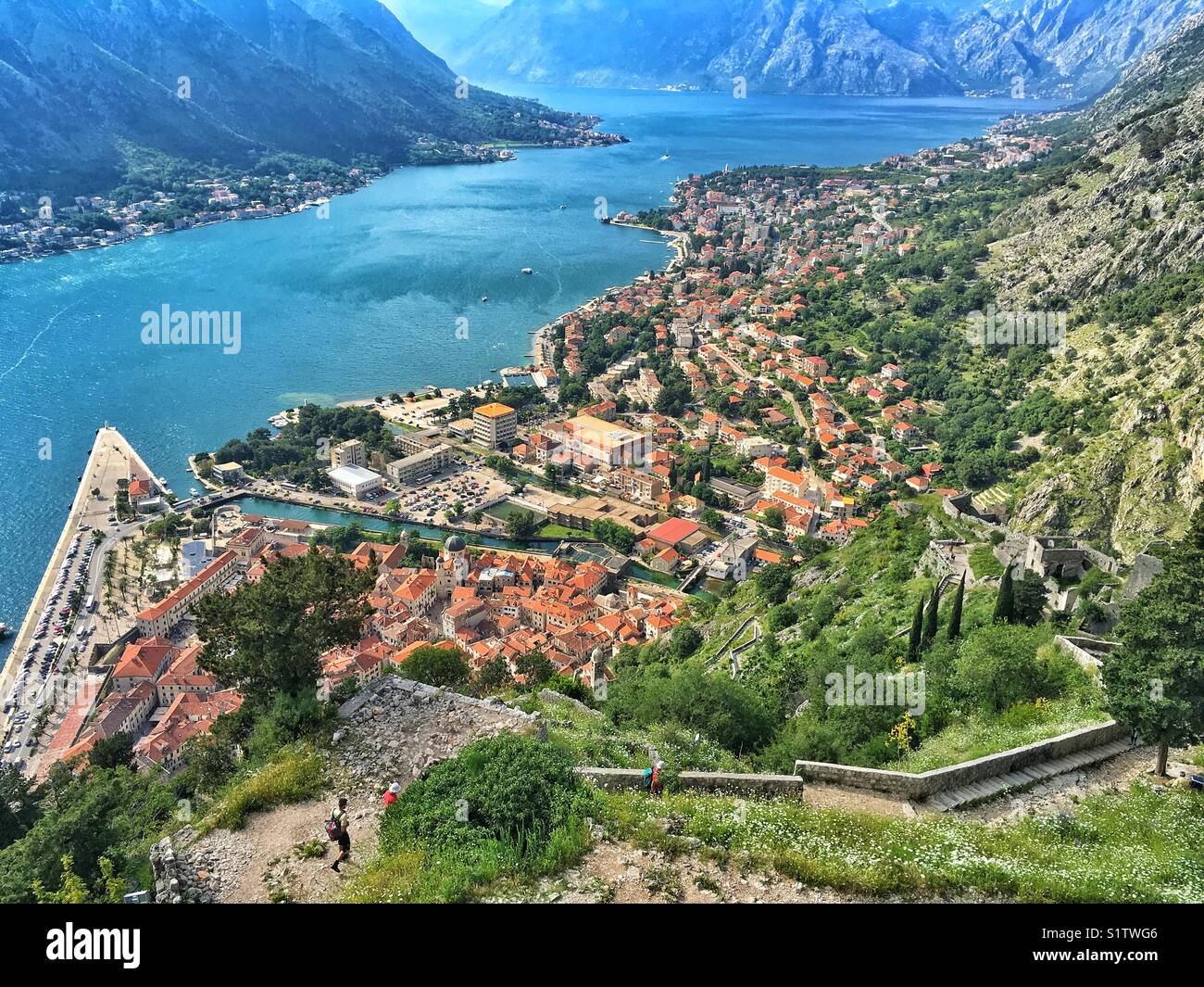 Aerial view of kotor hi-res stock photography and images - Alamy