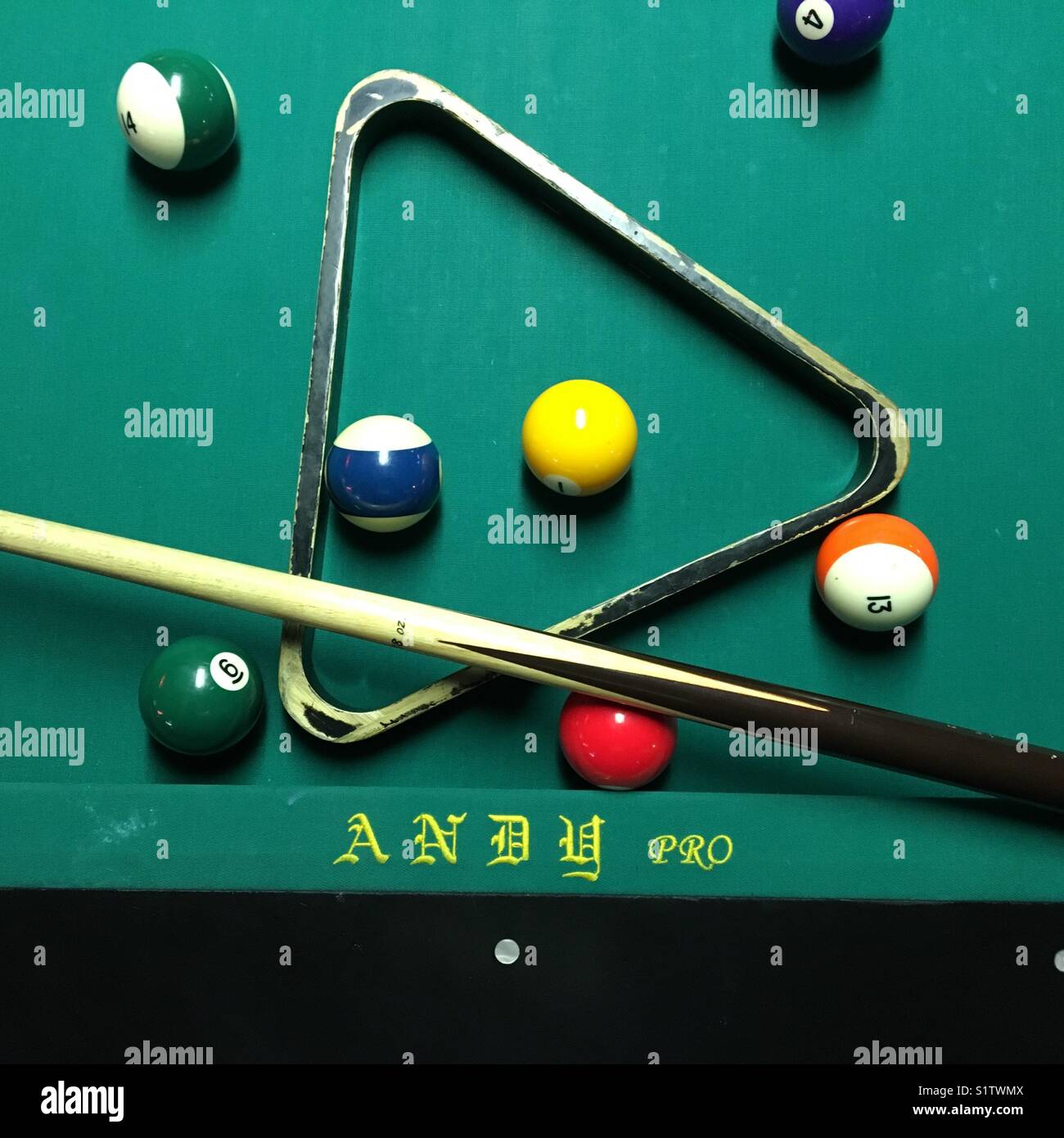 Pool Balls Cue Ball High Resolution Stock Photography and Images - Alamy