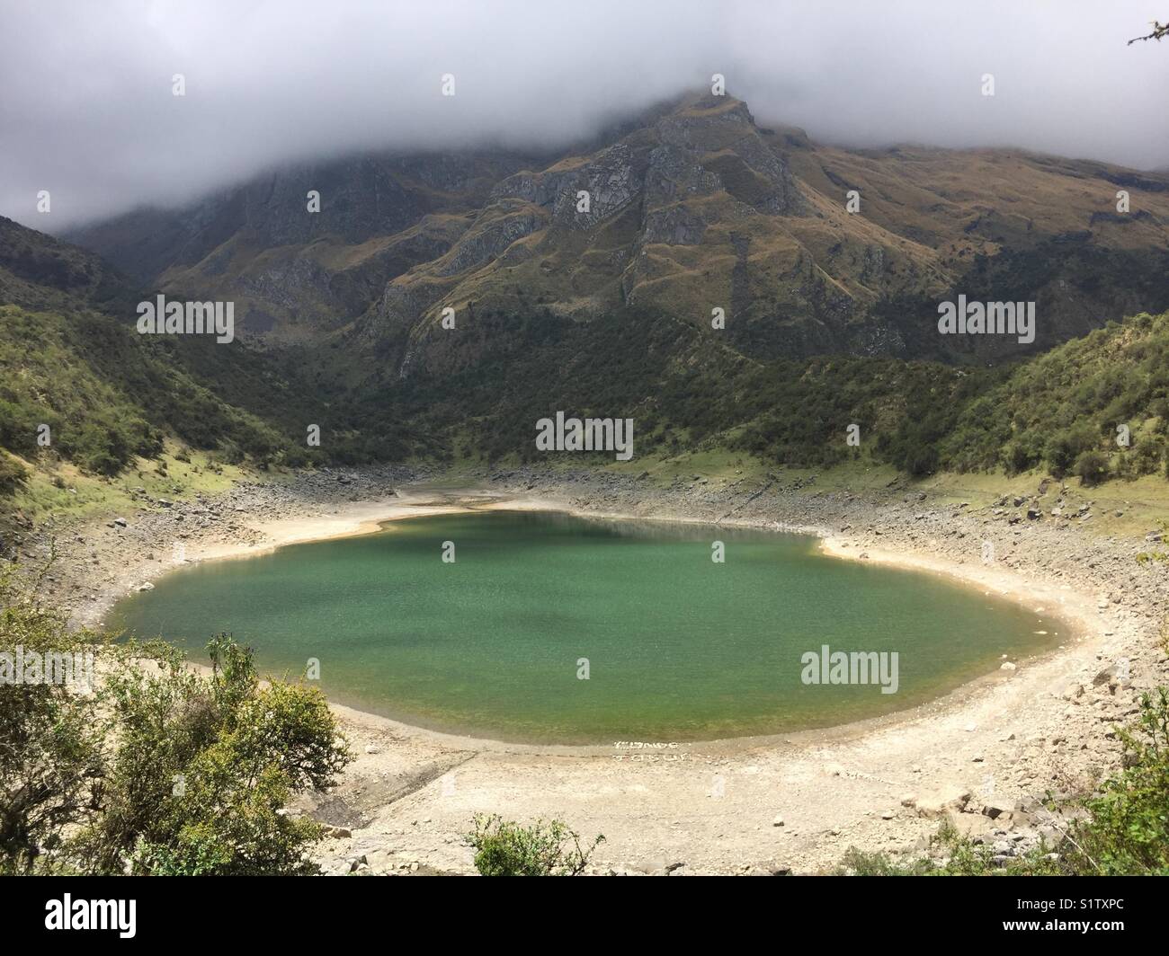Lagoon in Peru Stock Photo - Alamy