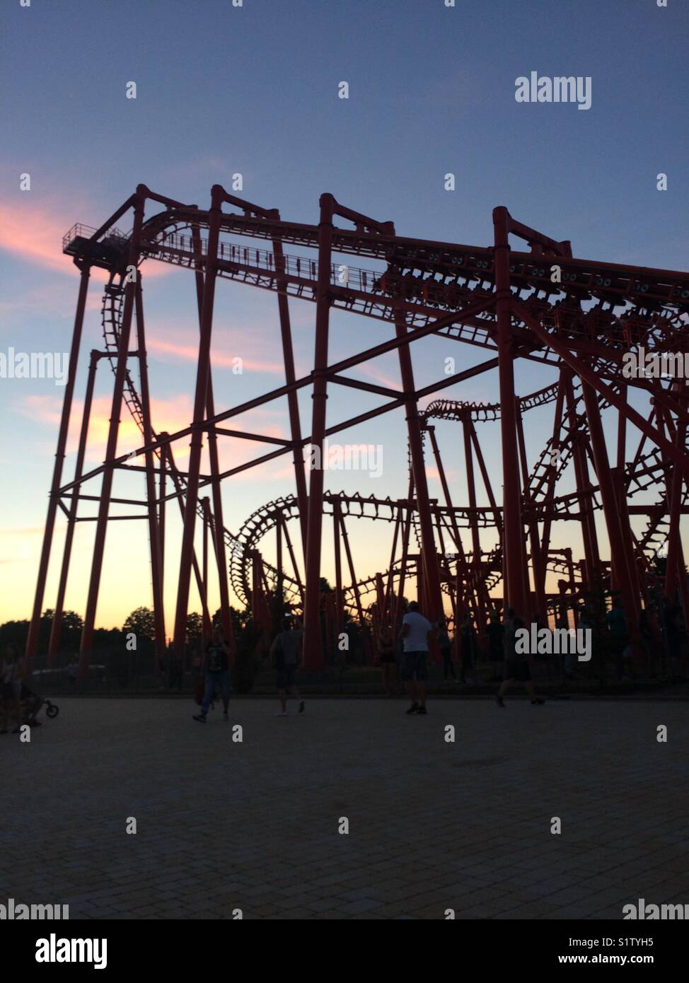 Big roller coaster hi-res stock photography and images - Alamy