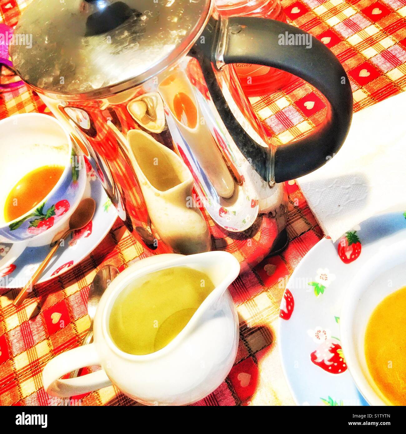 Reflections at breakfast hi-res stock photography and images - Alamy