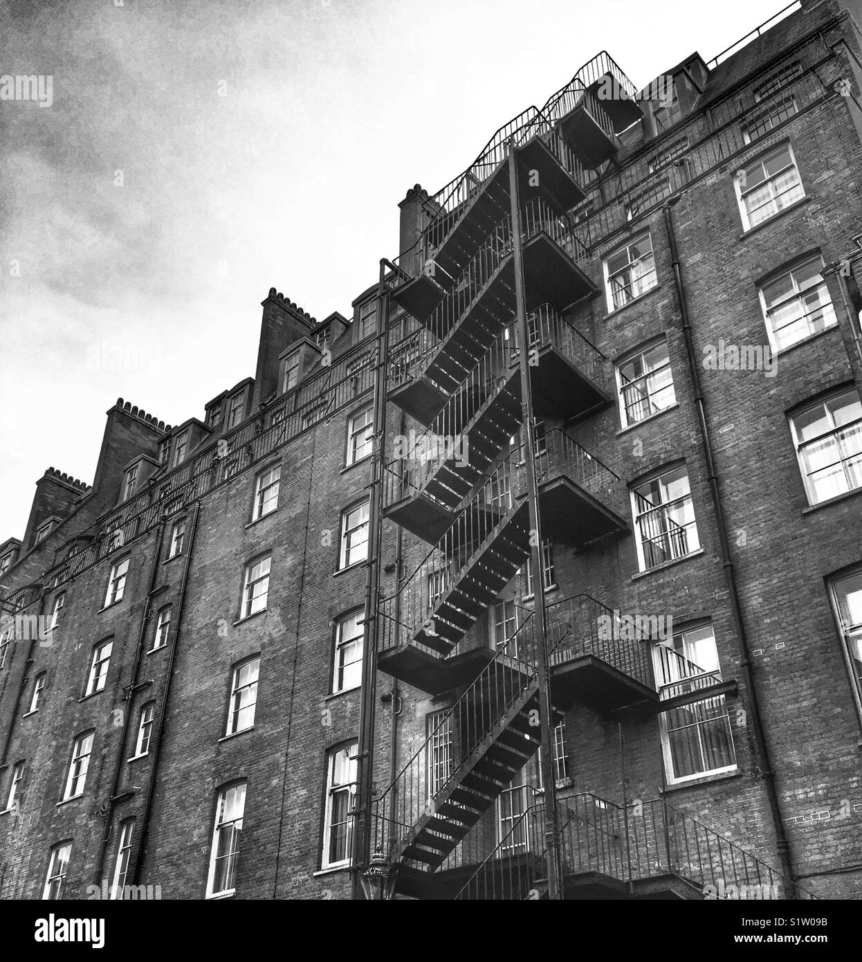 Fire escape stairs Stock Photo - Alamy