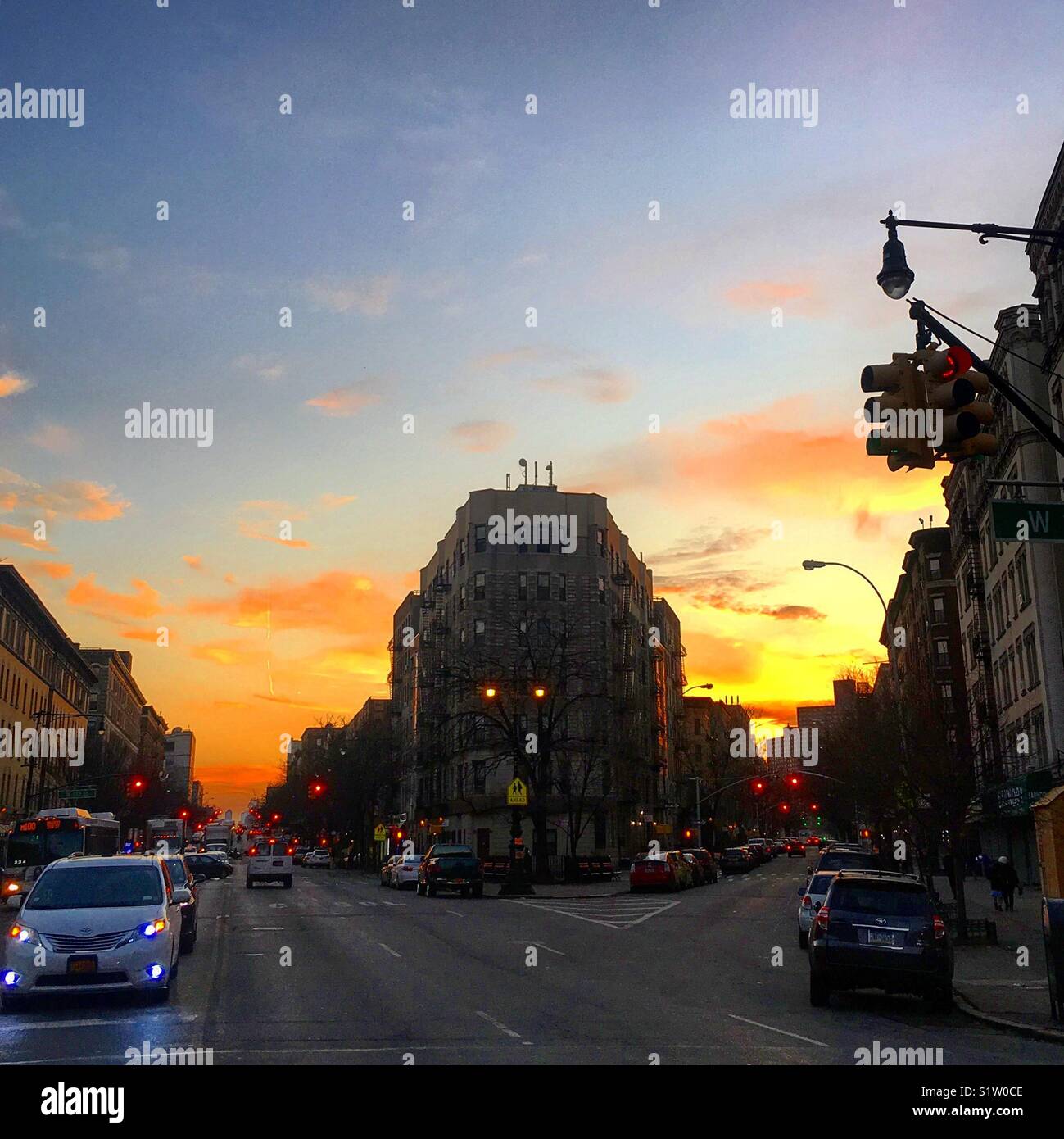 New york beautiful sunset hi-res stock photography and images - Alamy