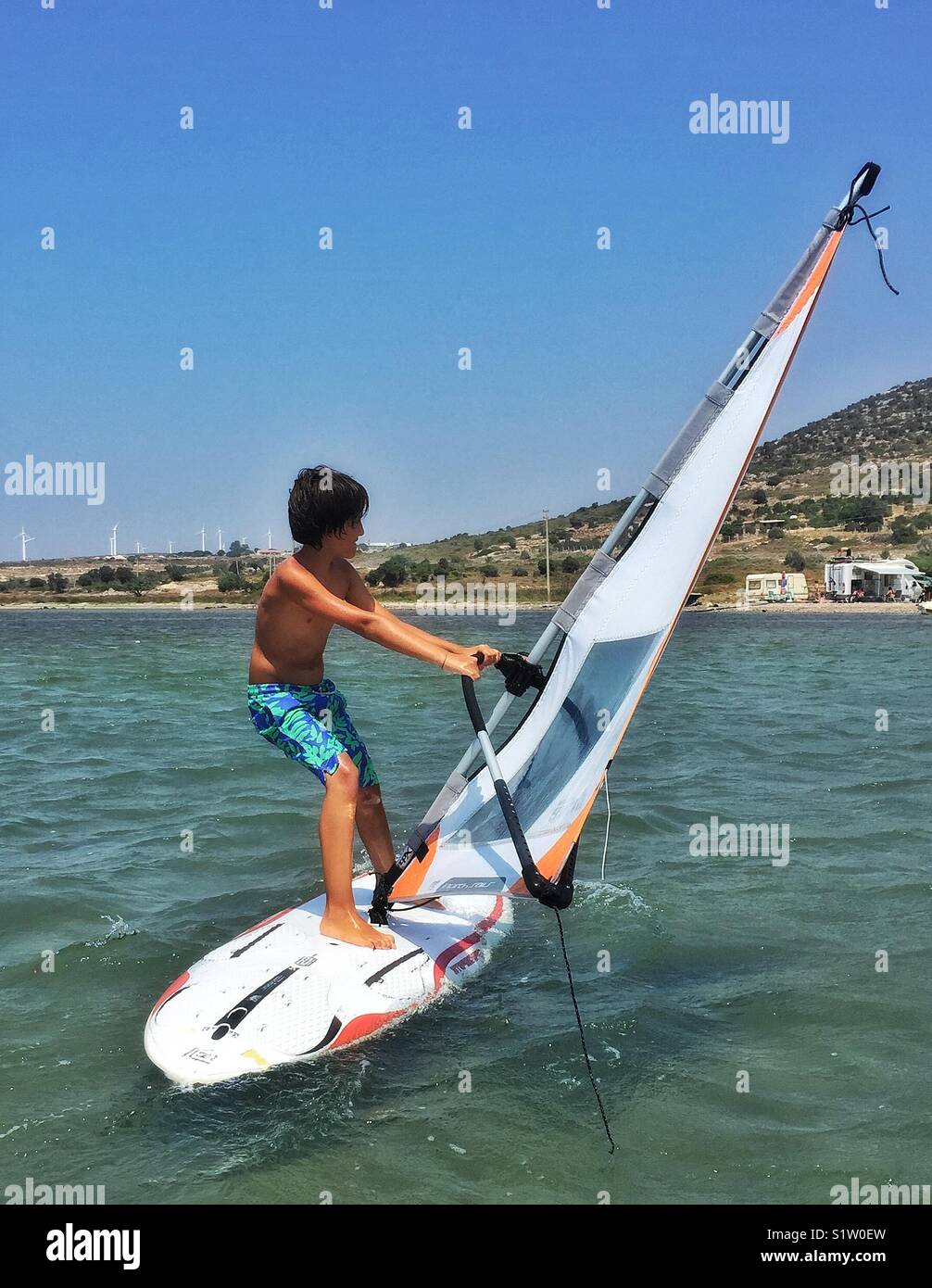 Surfing at alacati hi-res stock photography and images - Alamy