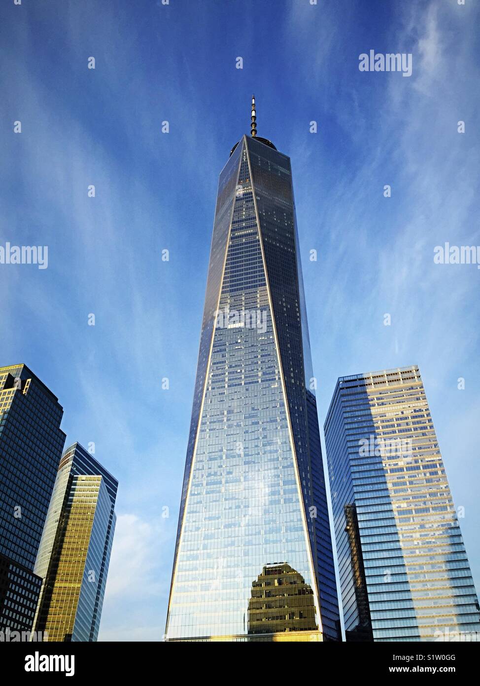 One World Trade Center, 911 Memorial, lower Manhattan, NYC, USA Stock ...