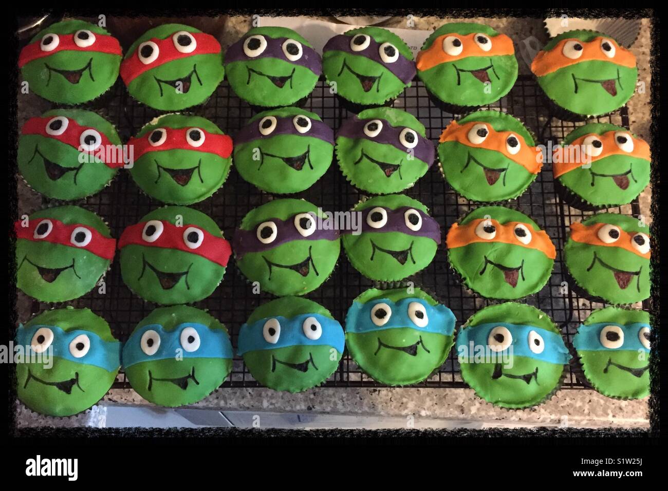 Teenage Ninja Turtle Cupcakes