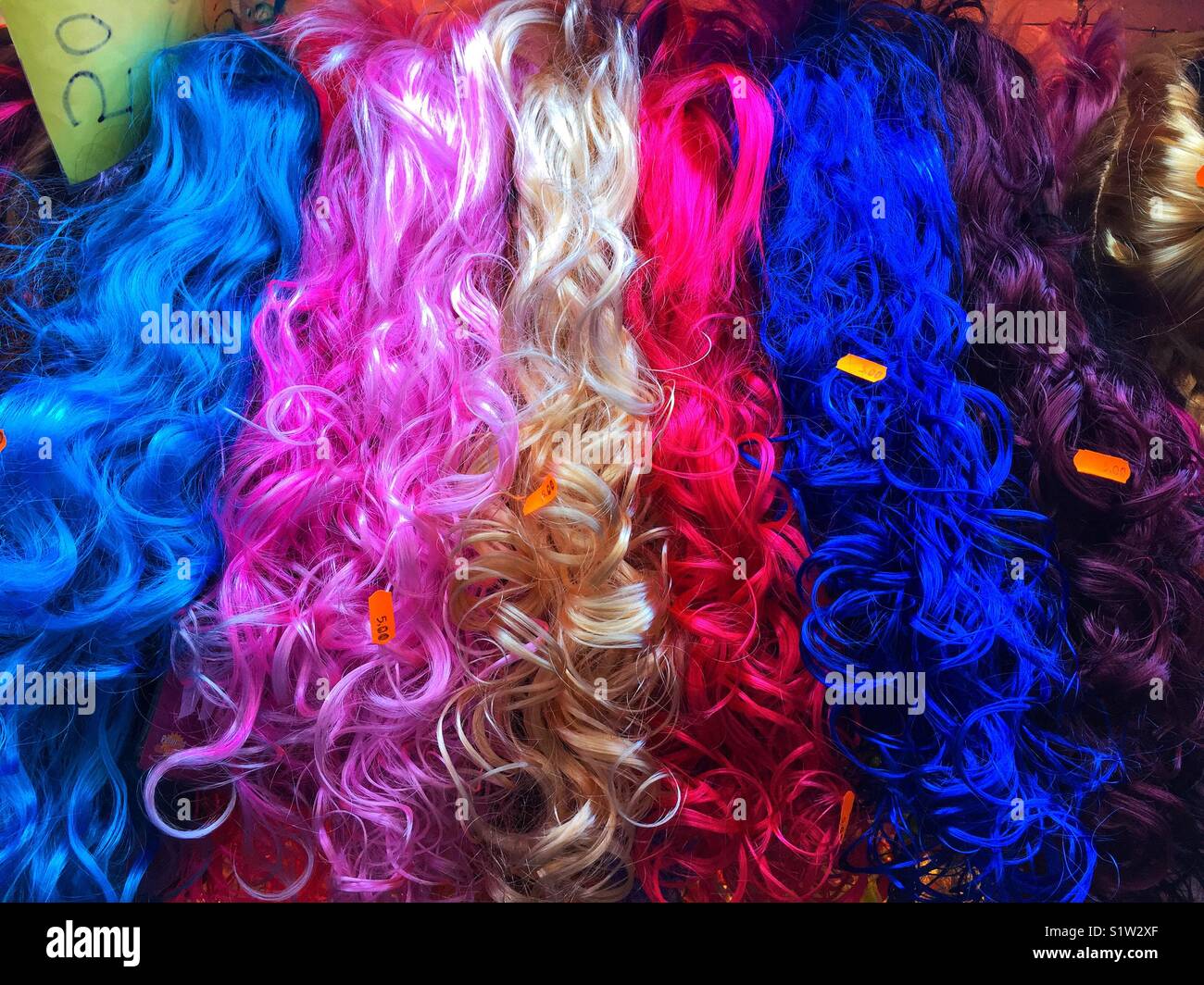 Colorfull wigs hi-res stock photography and images - Alamy