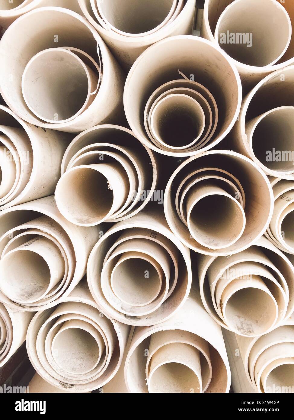 Pile of pvc pipes hi-res stock photography and images - Alamy