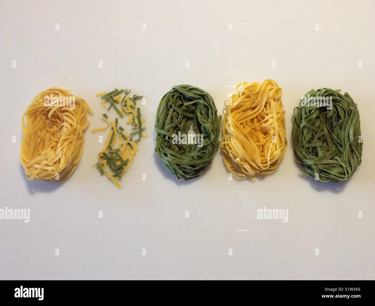 Colorful Italian pasta in kitchen Stock Photo - Alamy