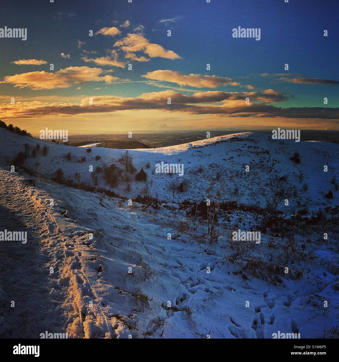 Malvern hills winter hi-res stock photography and images - Alamy