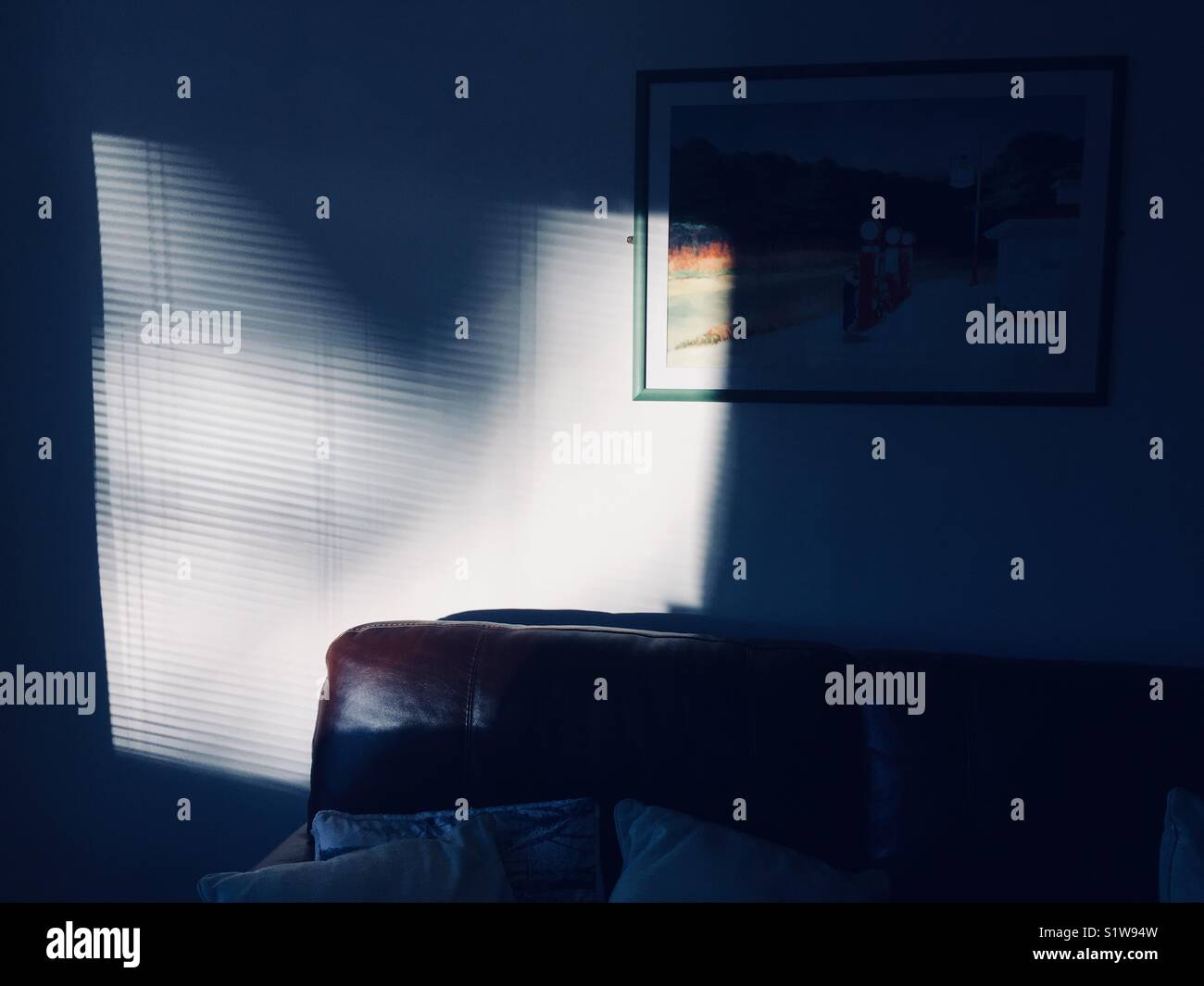 Shadow on a living room wall Stock Photo - Alamy