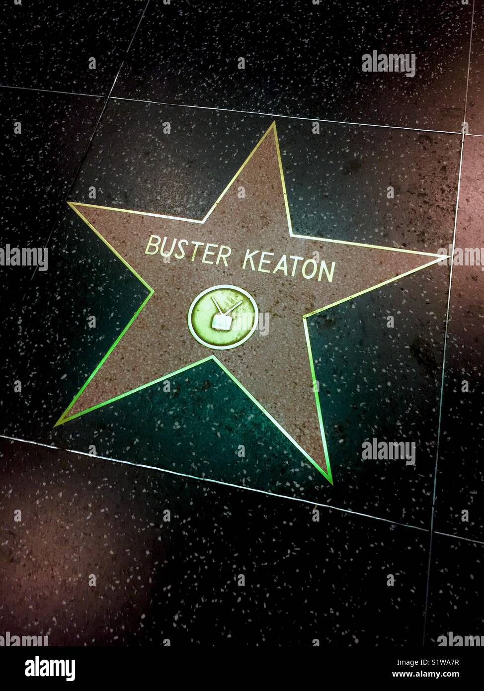 Buster Keaton star on Hollywood Boulevard Stock Photo - Alamy