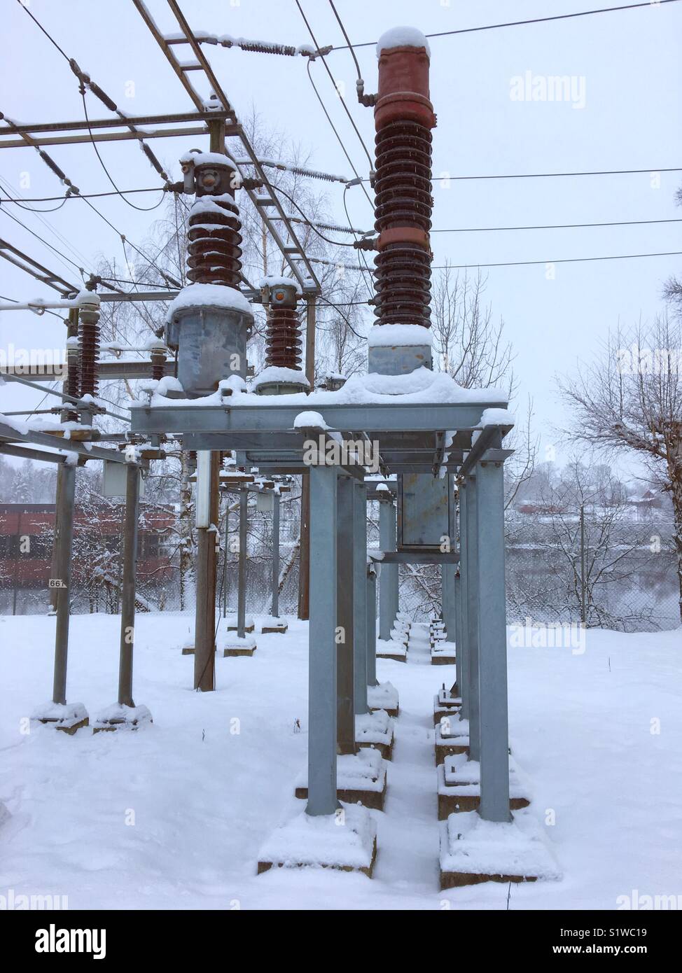Power distribution substation hi-res stock photography and images - Alamy
