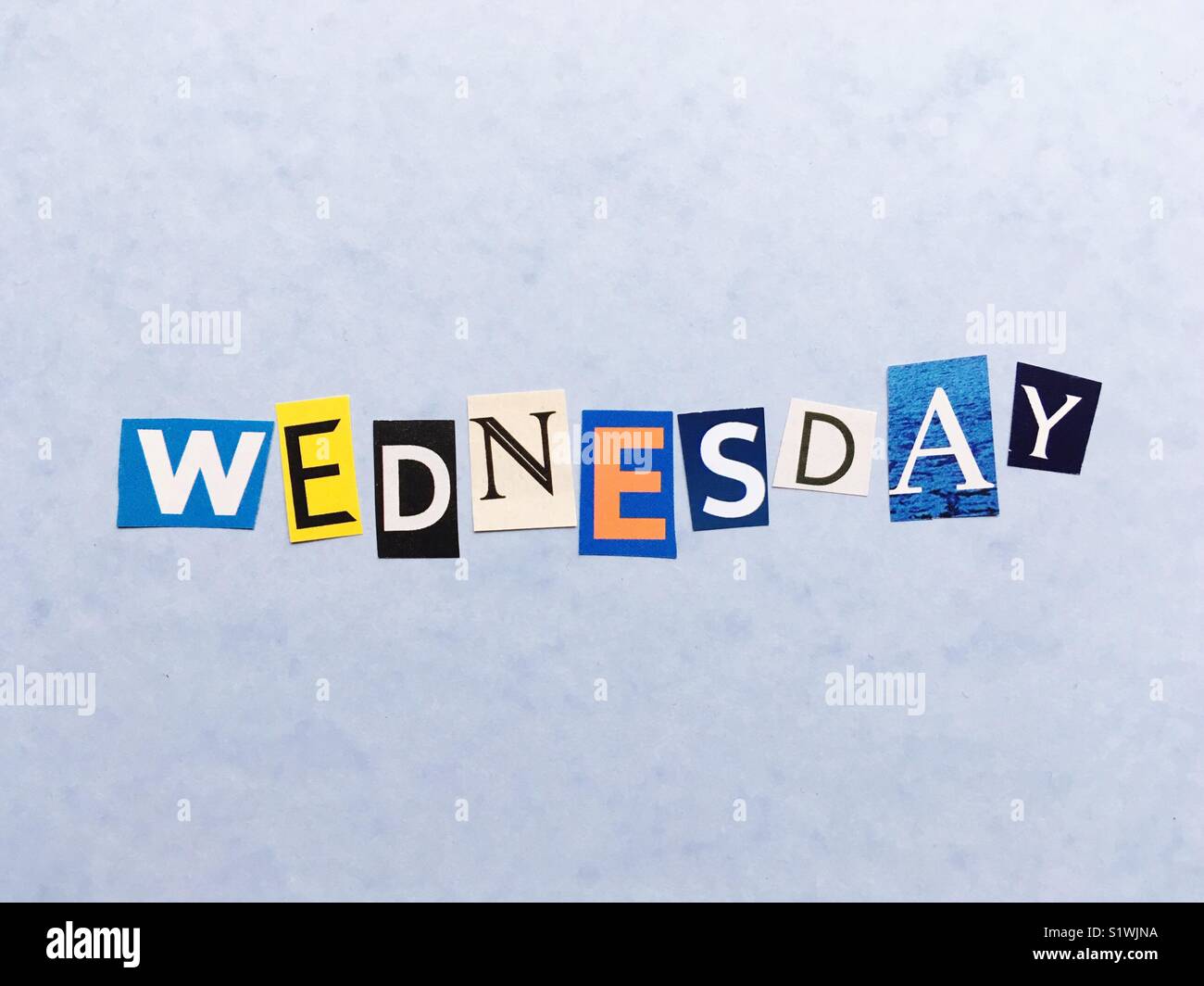 Wednesday alphabet hi-res stock photography and images - Alamy